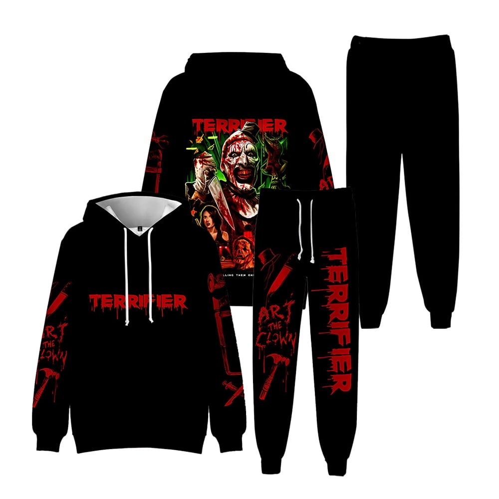 Terrifier Hoodies Set Halloween Horror Movie Merch For Men/Women ...