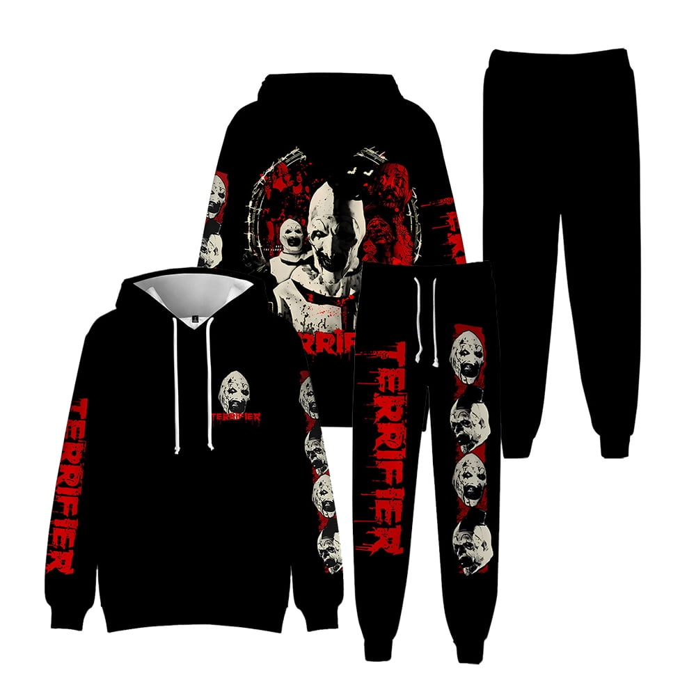 Terrifier Hoodies Set Halloween Horror Movie Merch For Men/Women ...