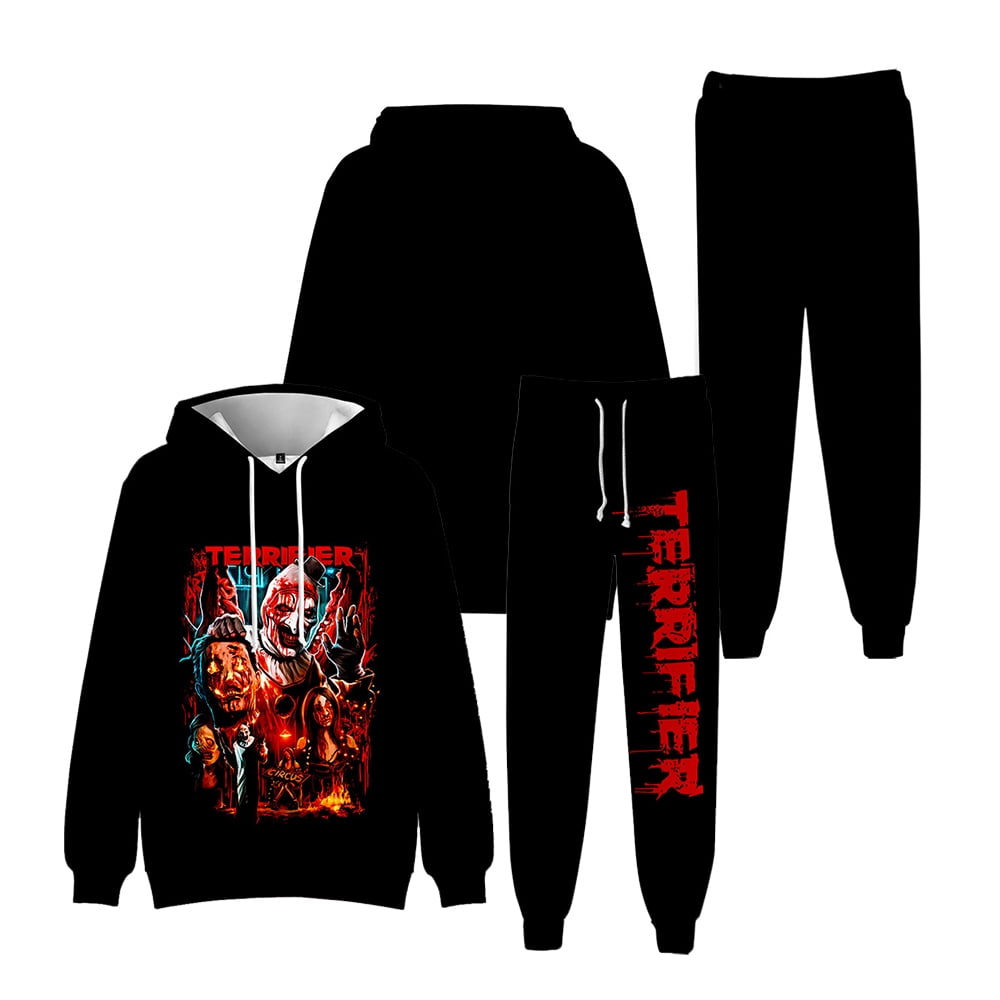 Terrifier Hoodies Set Halloween Horror Movie Merch For Men/Women ...