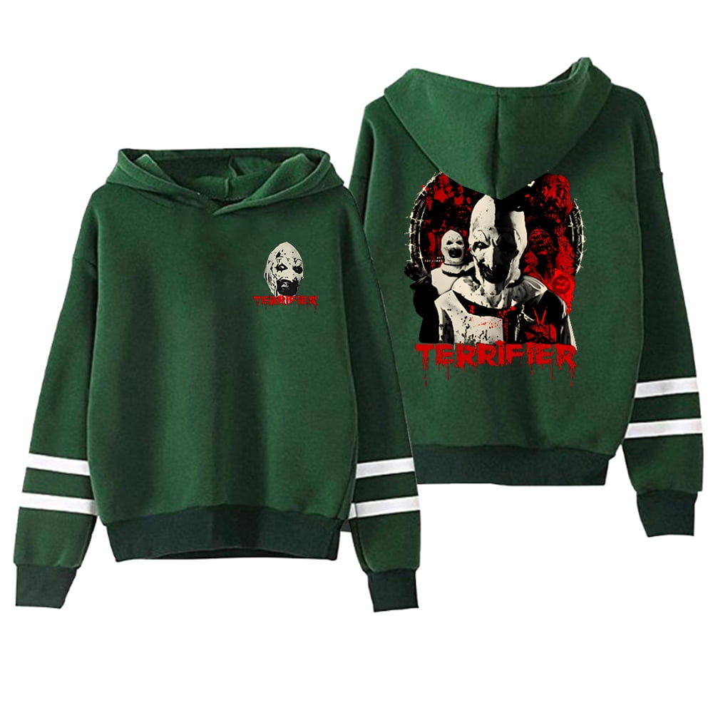 Terrifier Horror Movie Halloween Merch Hoodie Women Men Pocketless ...