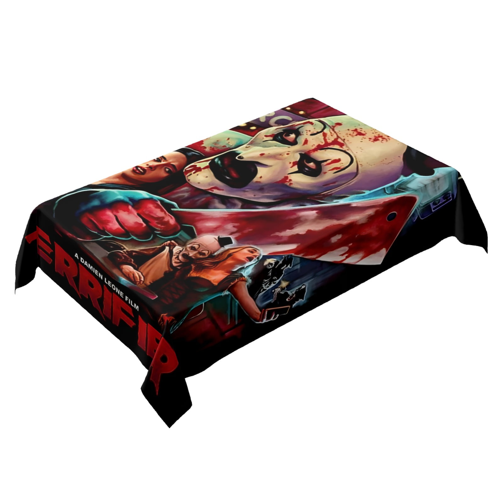 Terrifier Horror square tablecloth has an iconic print, fits most ...