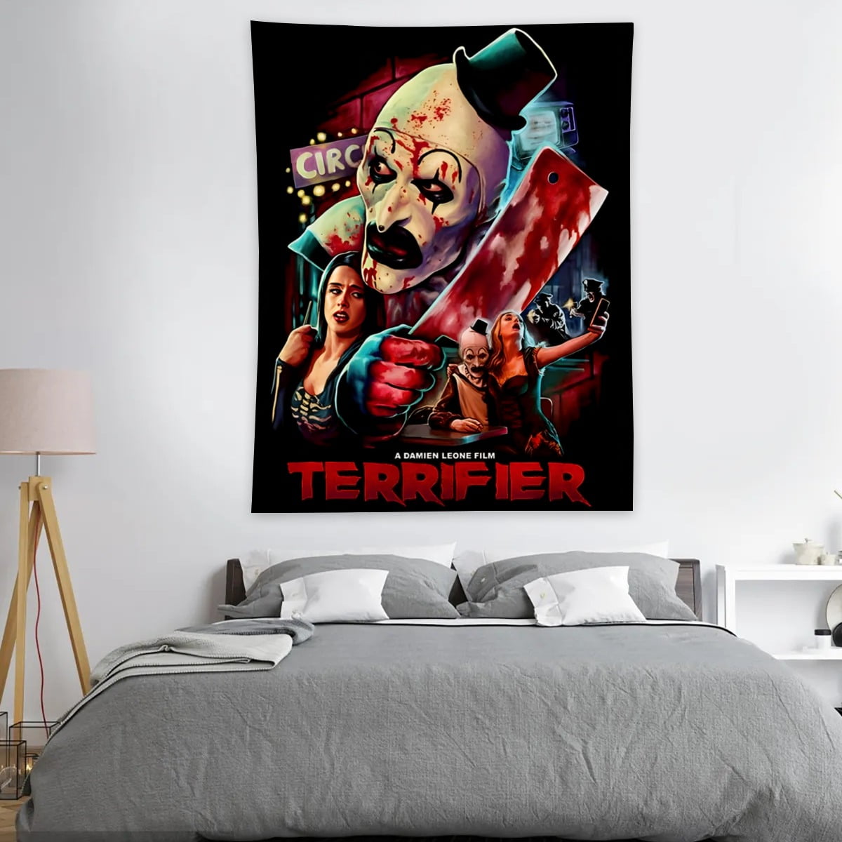 Terrifier Horror tapestry adds vibrant color and unique style to any ...