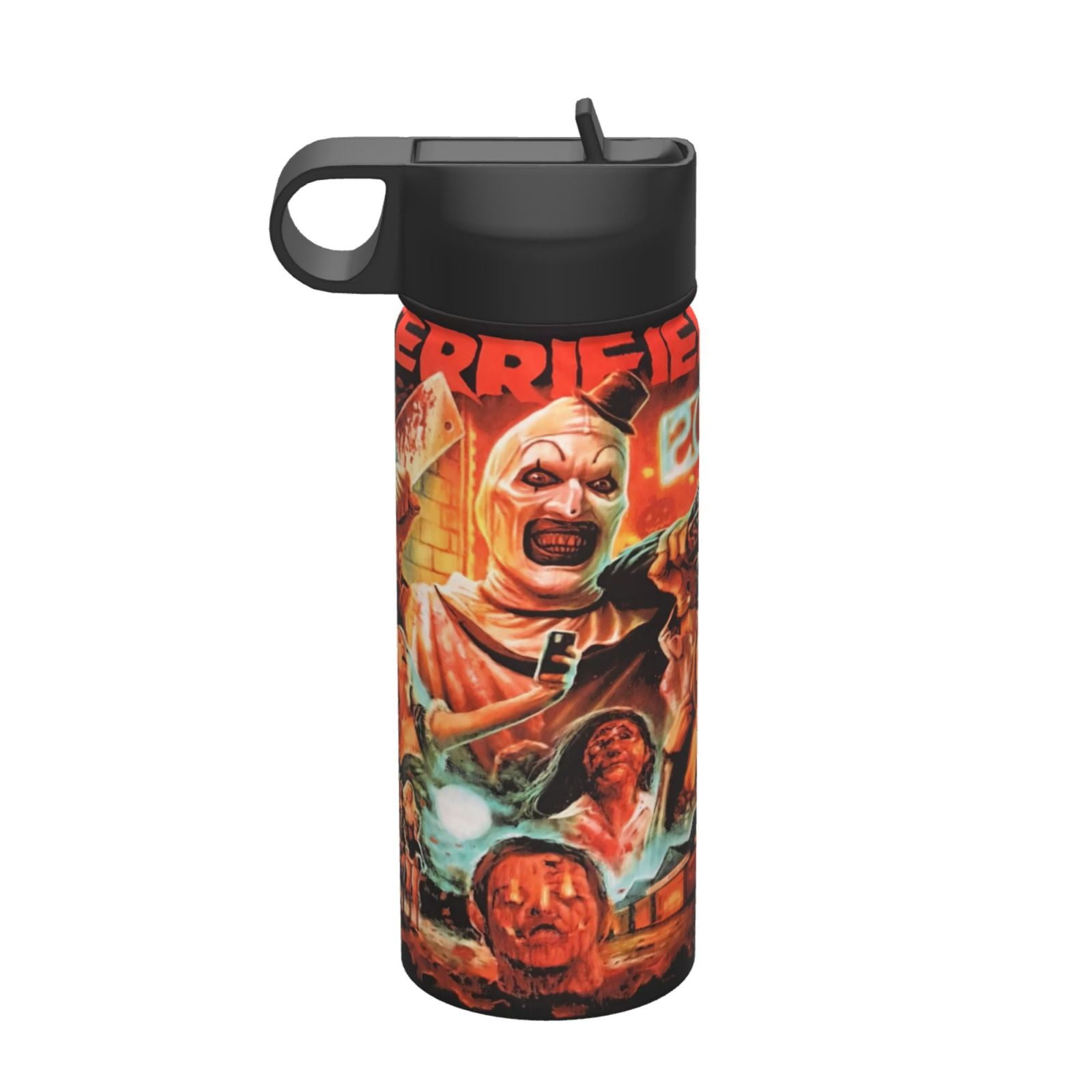 Terrifier Insulated Water Bottle, 18oz Vacuum Stainless Steel Sports ...