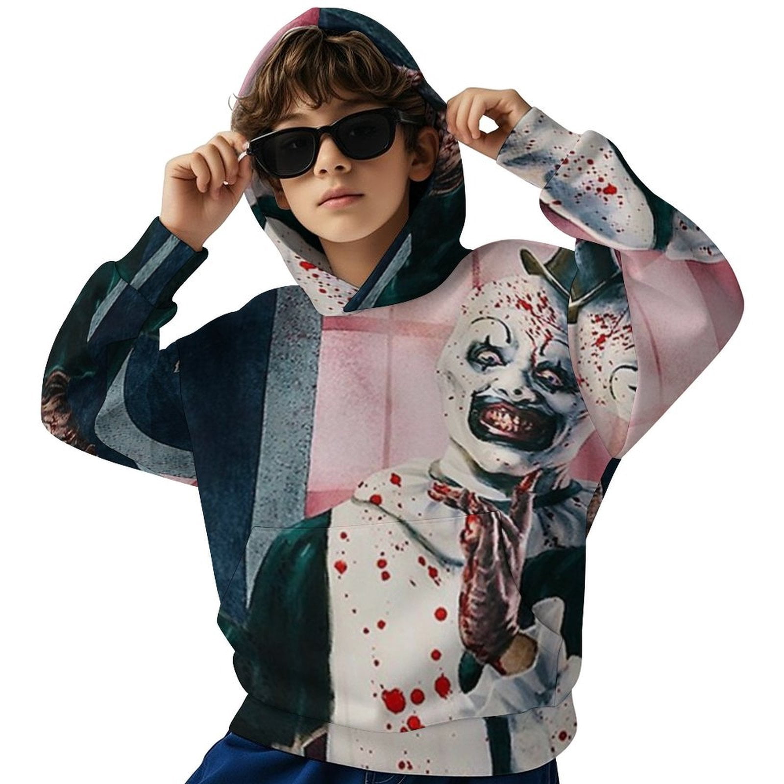 Terrifier Kids' Hooded Sweatshirt Cozy Hoodie Casual Sweat Top for ...