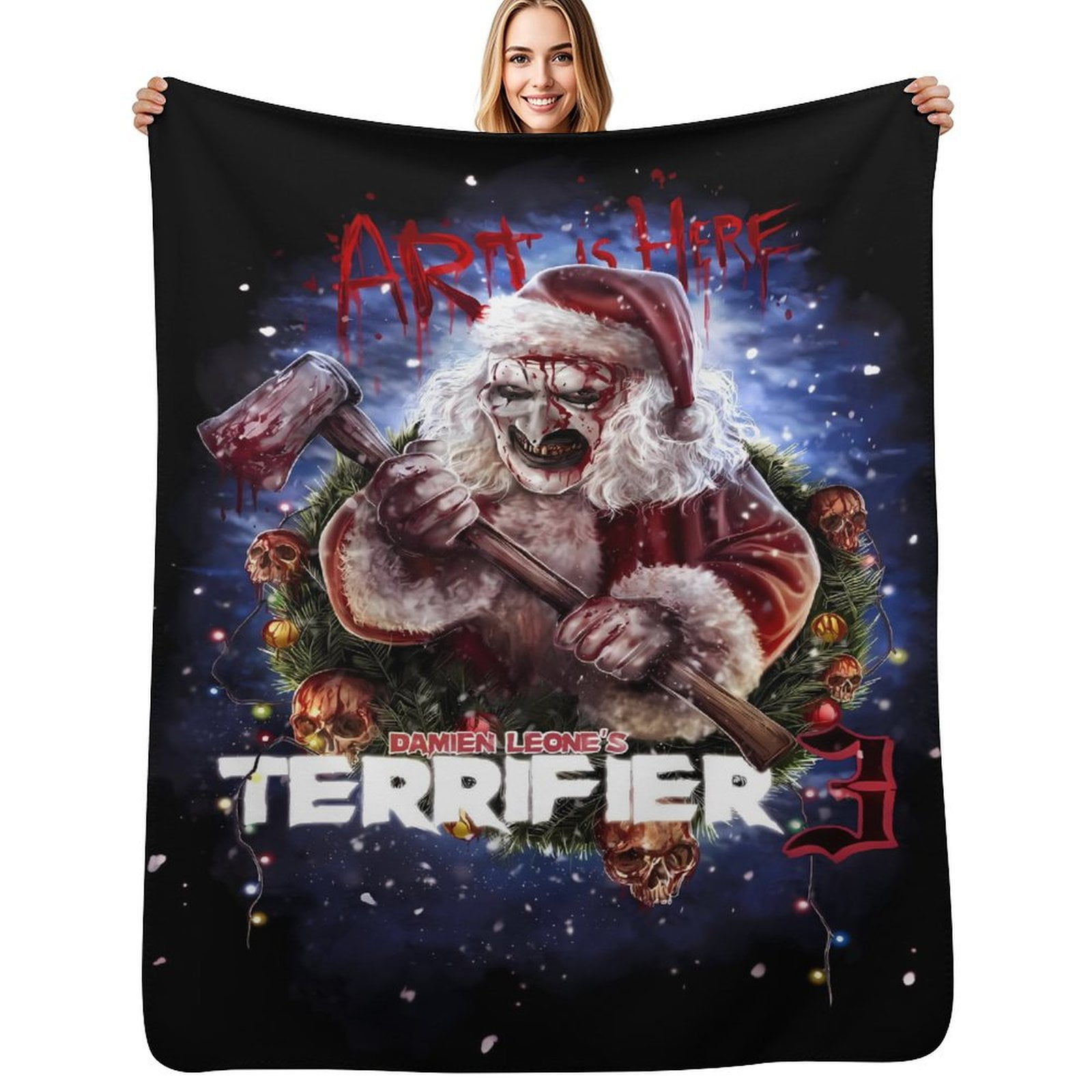 Terrifier Lamb Fur Blanket Soft And Thick Small Blanket Wall-Hanging ...