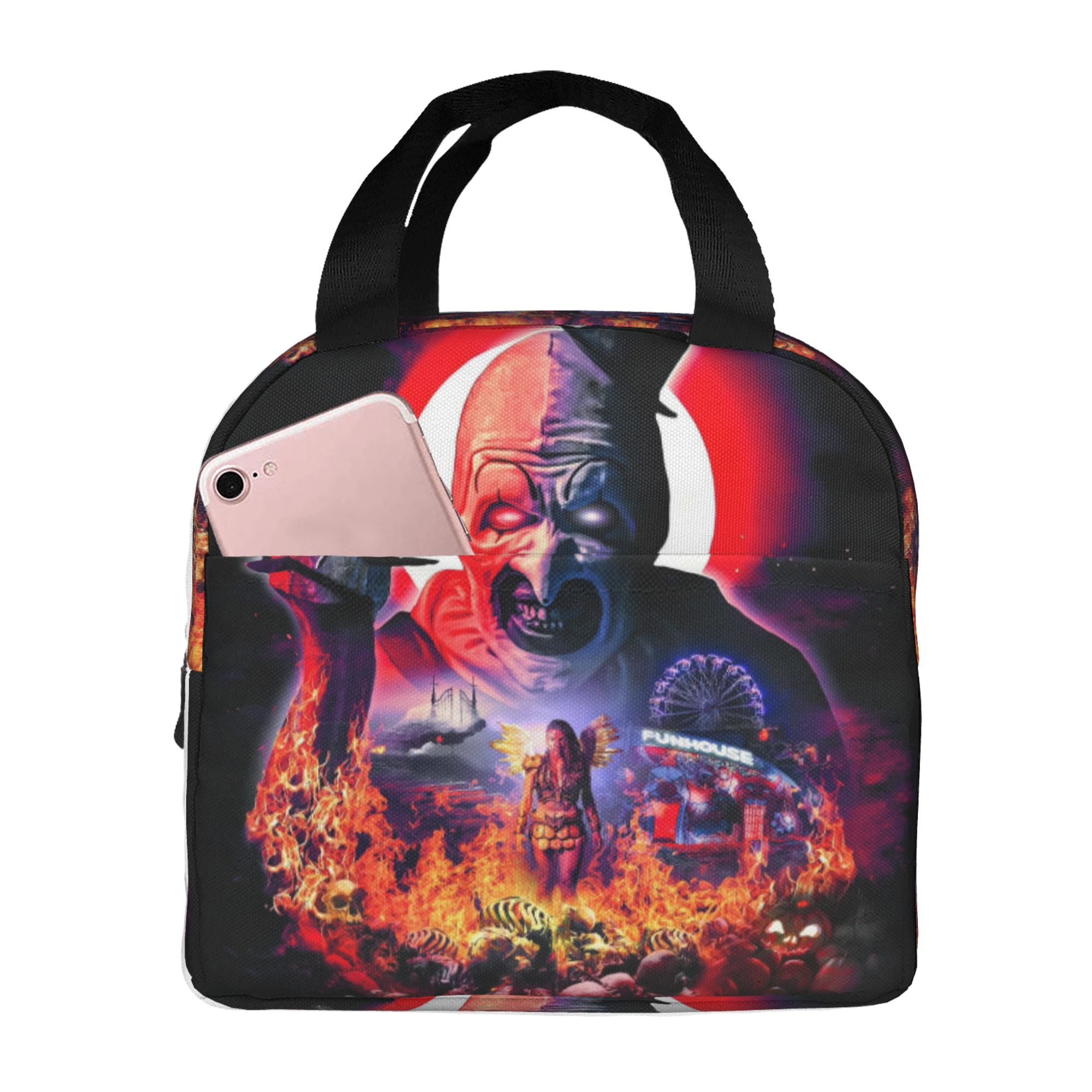 Terrifier Lunch Bag Tote Shoulder Bags Insulated Lunch Box Picnic Beach ...