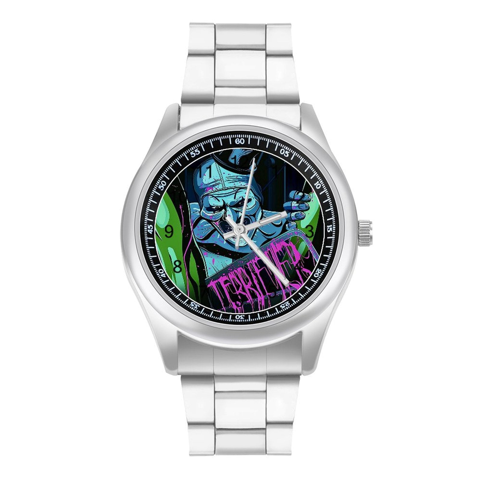 Terrifier Men's Watches Arabic Numerals Easy Reader Classic Work ...