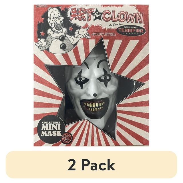 (2 pack) Terrifier Mini Mask Statue - Walmart.com