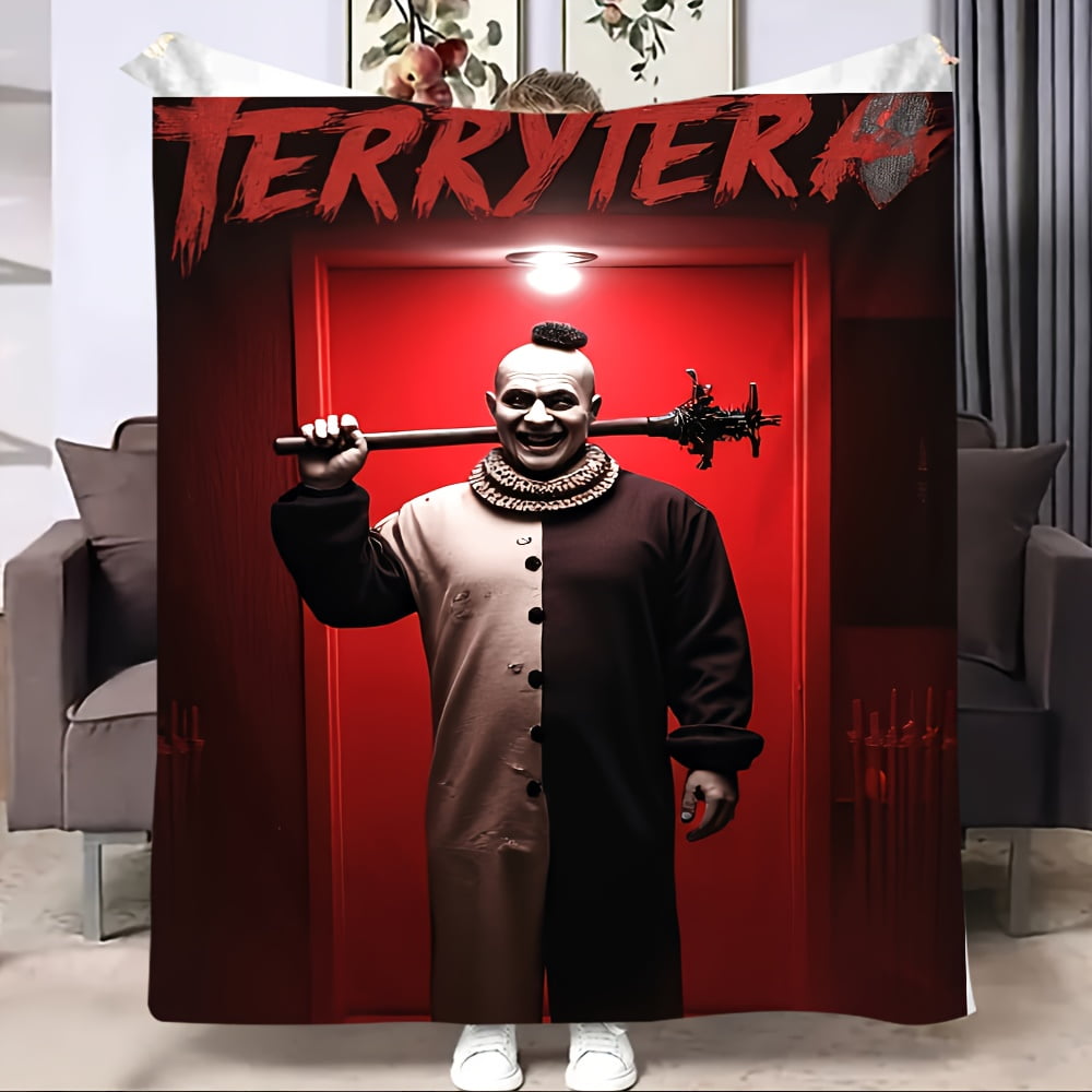 Terrifier Movie Iconic Clown Face & Logo Blanket - Walmart.com