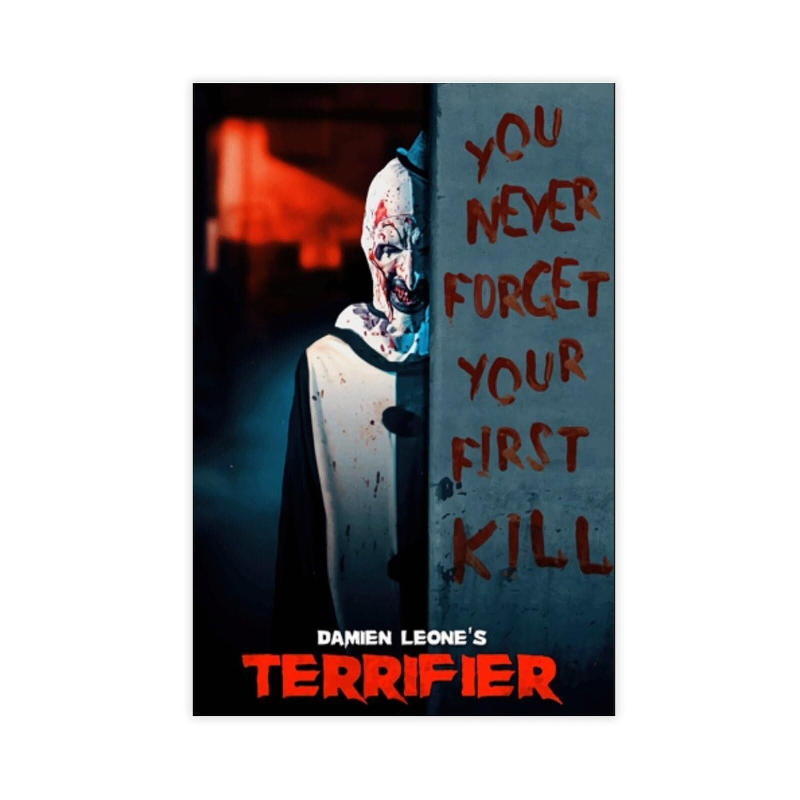 Terrifier Movie Poster(1) Canvas Poster Bedroom Decor Landscape Office ...