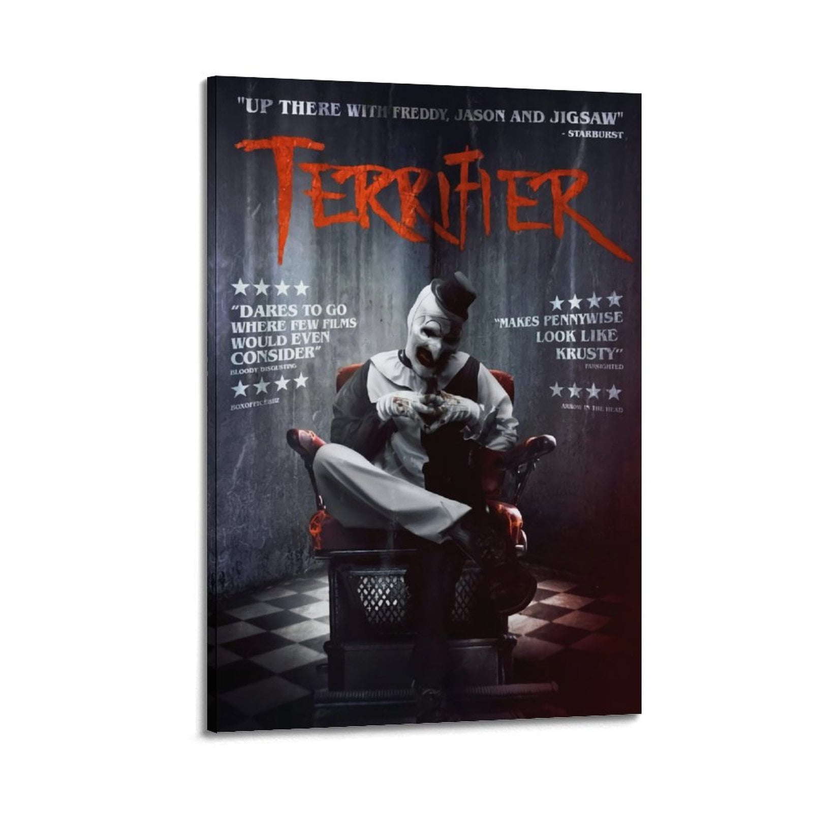 Terrifier Poster Wall Art Canvas Aesthetic Music And Movies Decorative ...