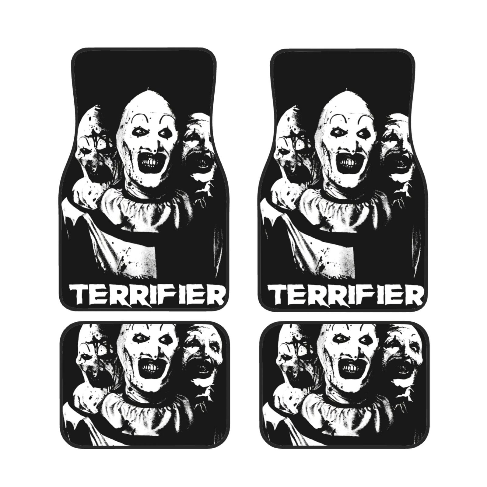Terrifier Set Of 4 Universal Front And Rear Floor Mats With Non-Slip ...