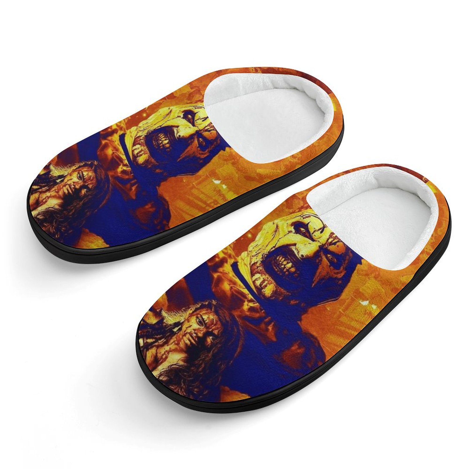 Terrifier Slippers for Kids, Cute Soft Plush Anti-slip Fluffy Fuzzy ...