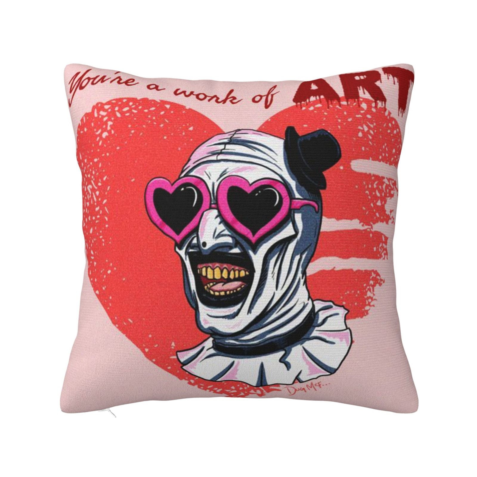 Terrifier Square Pillow Case Pillow Holder Soft Decorative Pillow Sham ...
