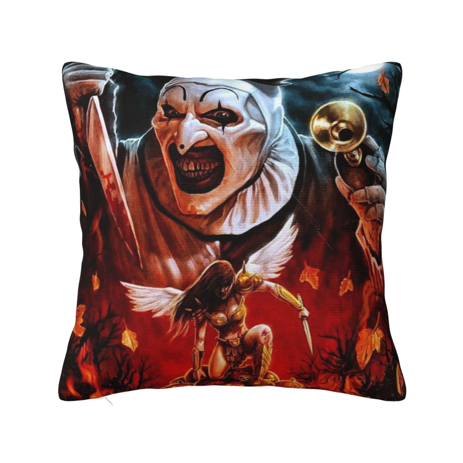 Terrifier Square Pillow Case Pillow Holder Soft Decorative Pillow Sham ...