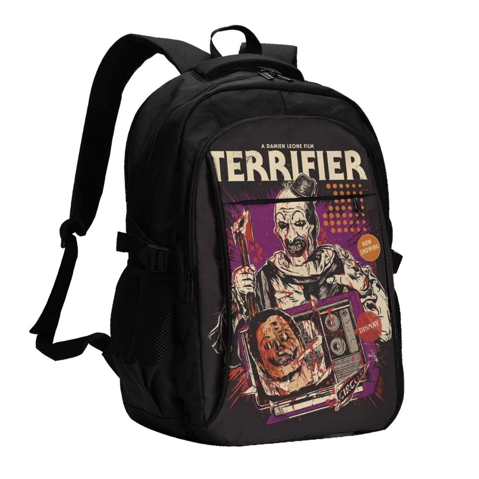 Terrifier Travel Backpack With Usb Port Stylish Unisex Hiking Backpack ...