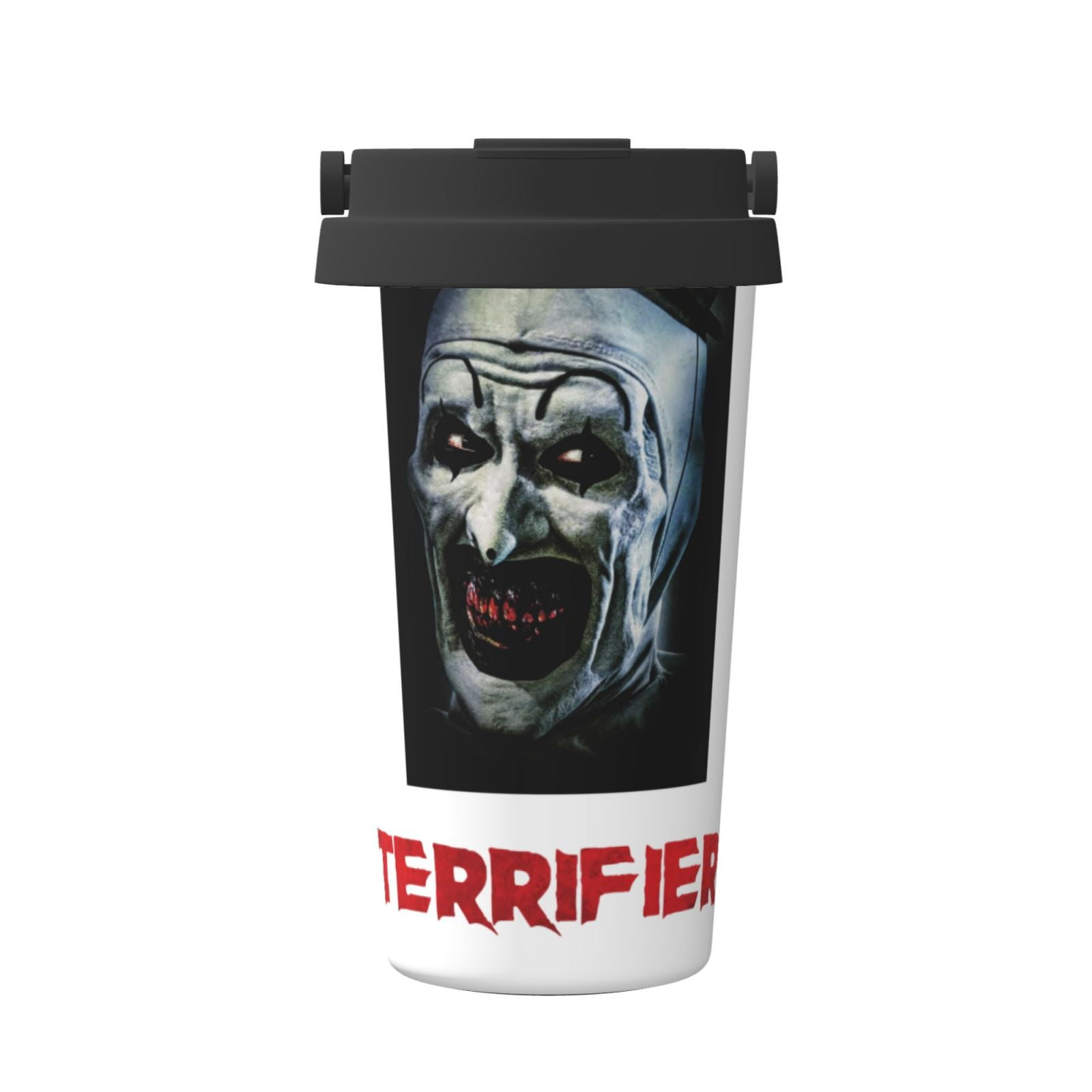 Terrifier Travel Coffee Mug, Insulated Coffee Mug with Lid, Spill Proof ...