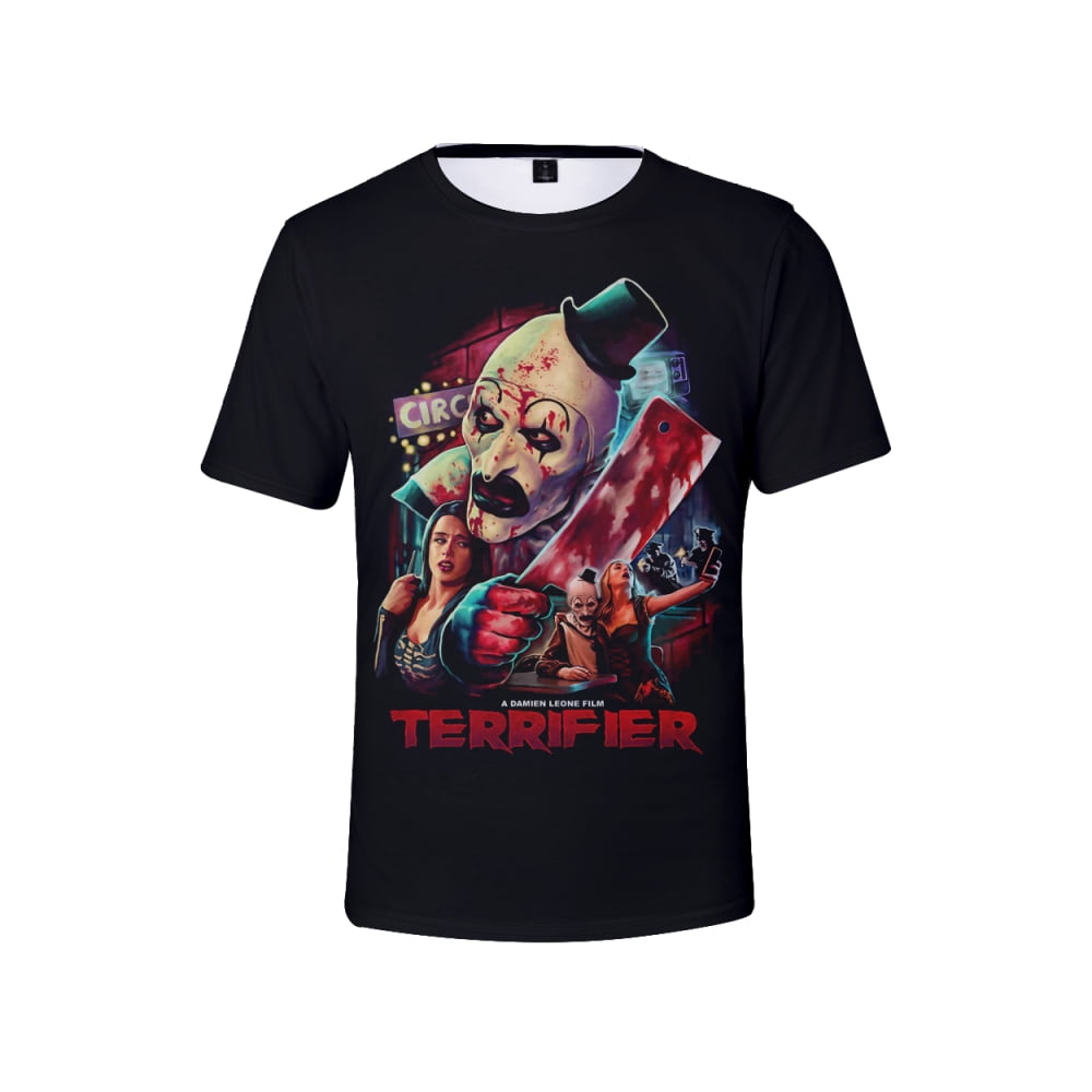 Terrifier Tshirt Halloween Horror Movie Tee Merch Cosplay Scary T-shirt ...