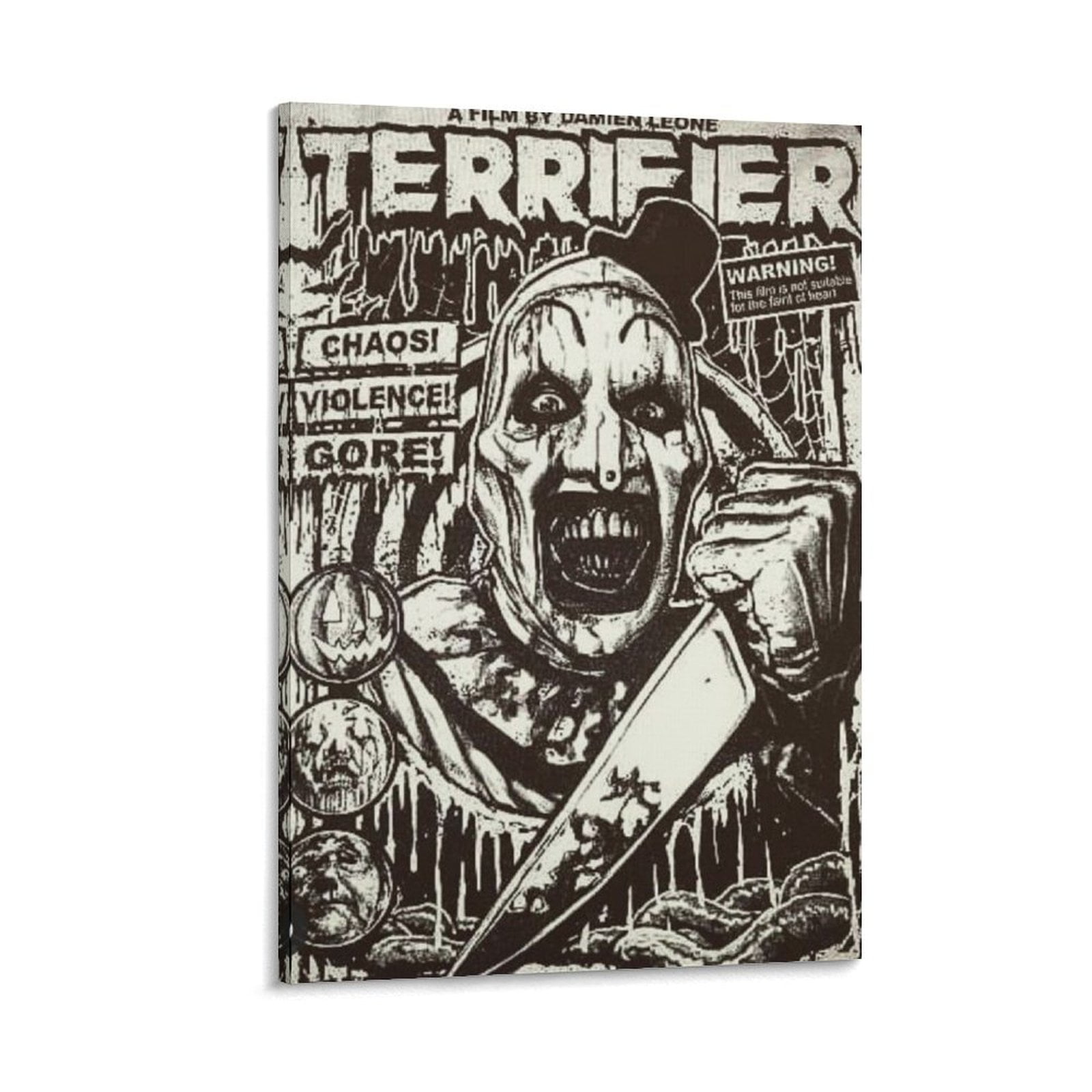 Terrifier Wall Hanging Painting Wall Art Canvas Paintings Posters Home ...