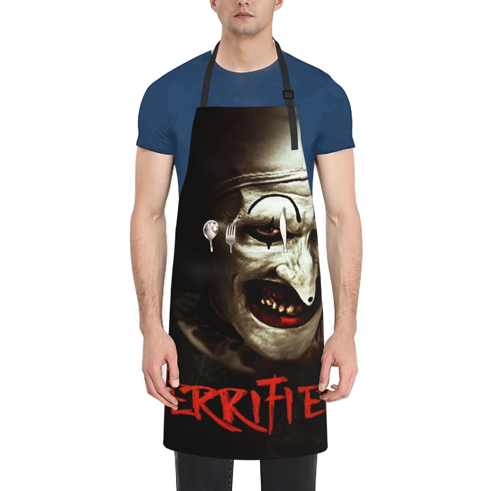 Terrifier Waterproof Cooking Aprons, Adjustable Bib Soft Chef Apron ...