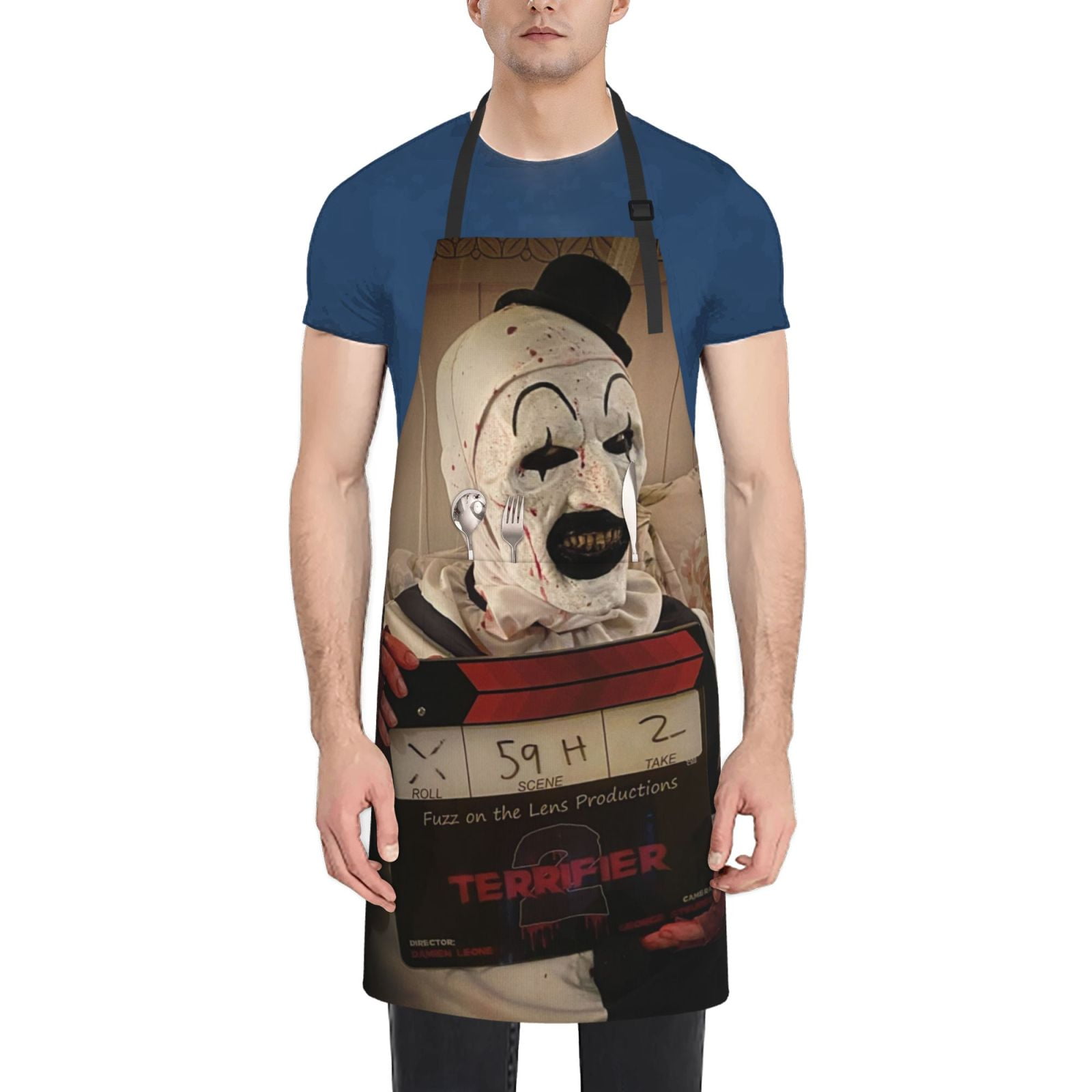 Terrifier Waterproof Cooking Aprons, Adjustable Bib Soft Chef Apron ...