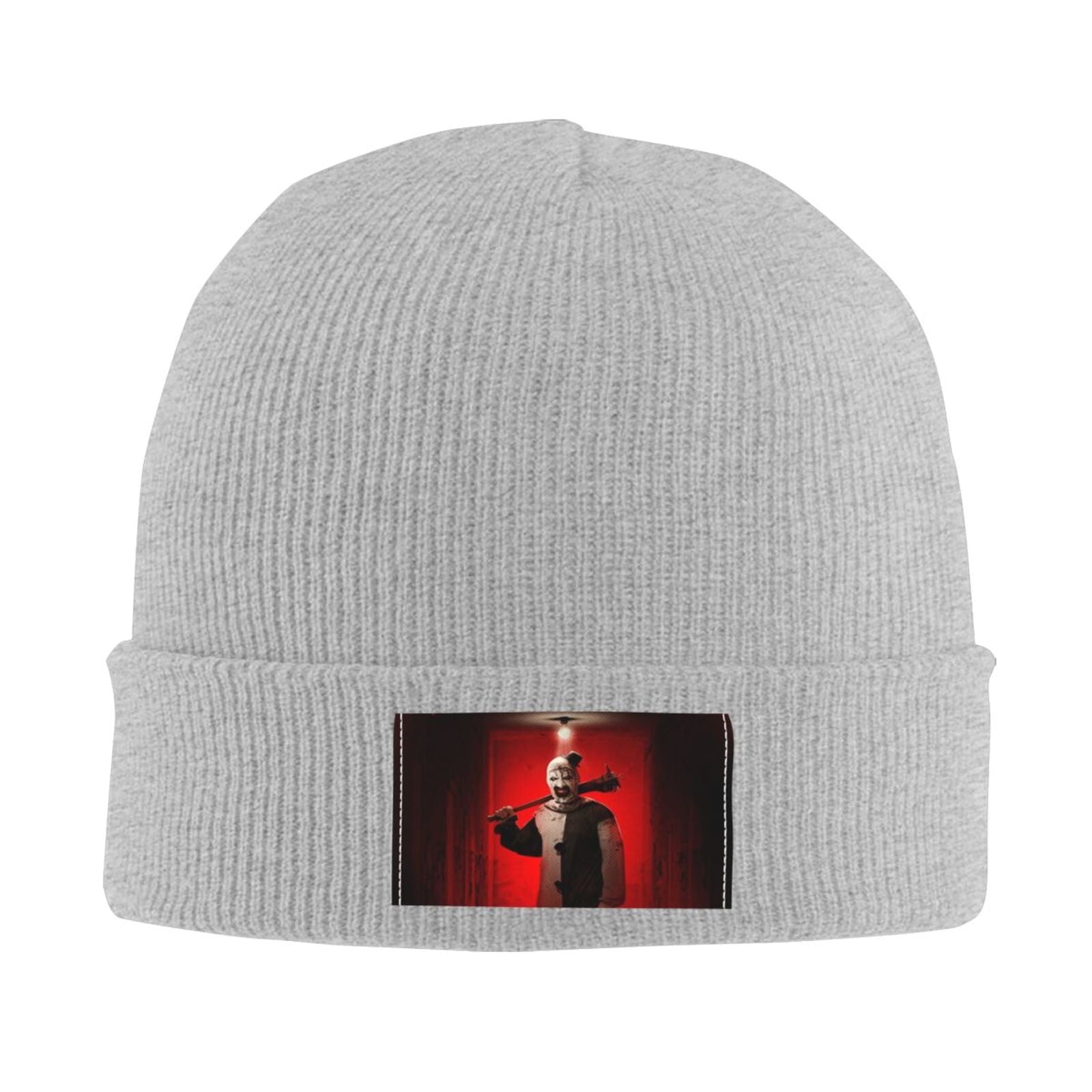 Terrifier Winter Hats Warm Knit Cuffed Beanie Unisex Skull Knitted Caps ...