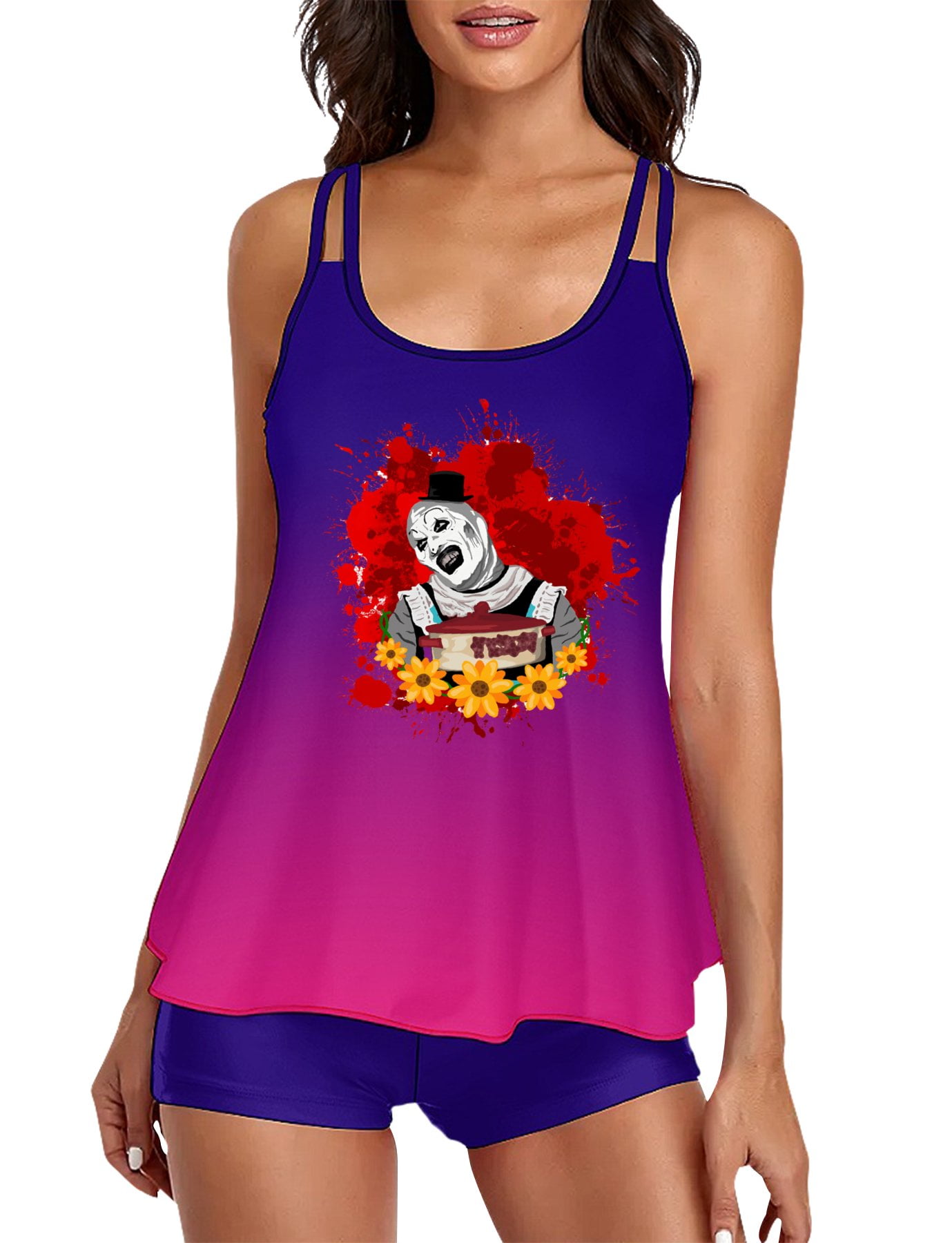 Terrifier Women's Detachable Bra And Swim Briefs Two-Piece Swimsuit Set ...