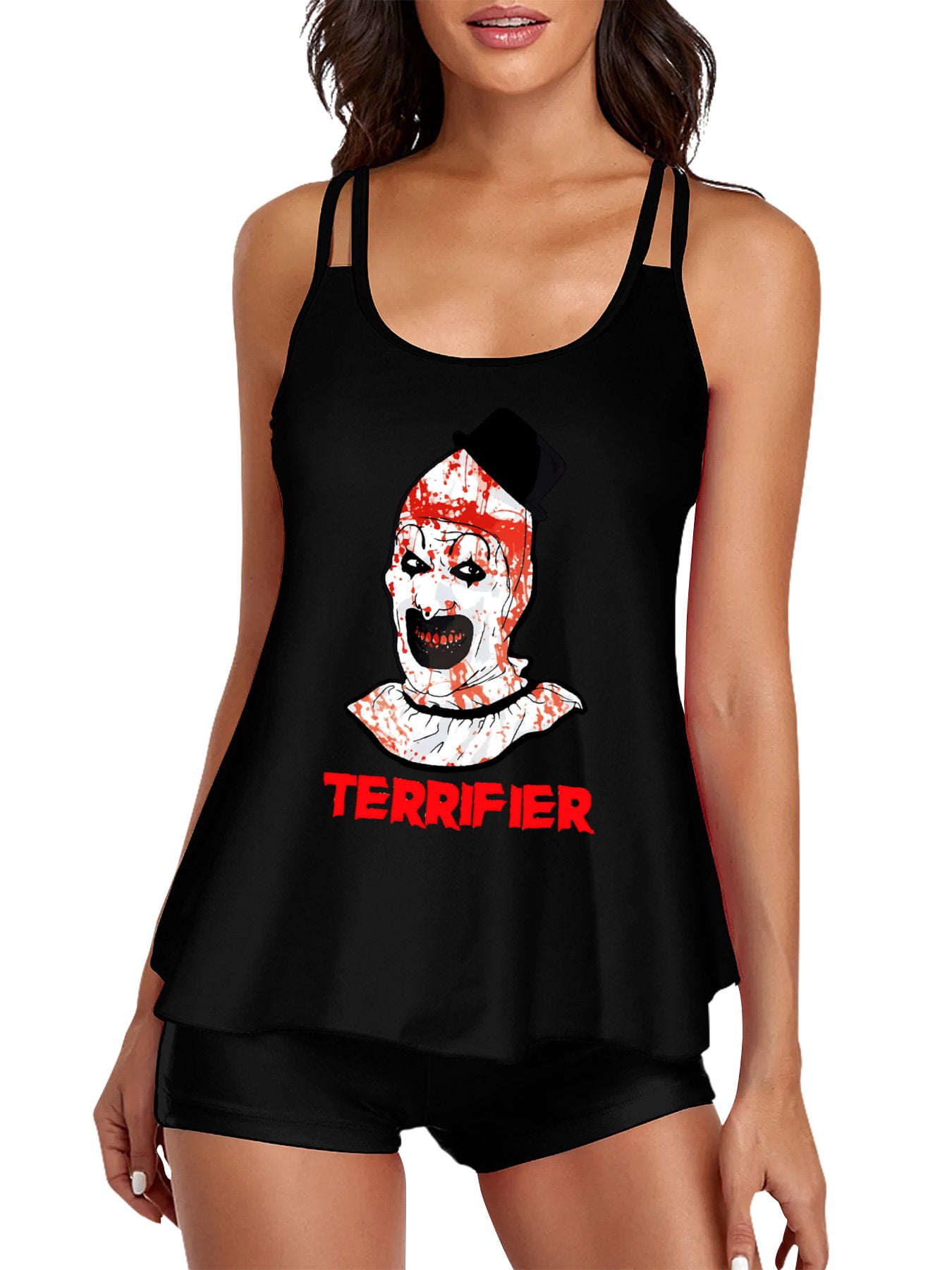 Terrifier Women's Detachable Bra And Swim Briefs Two-Piece Swimsuit Set ...