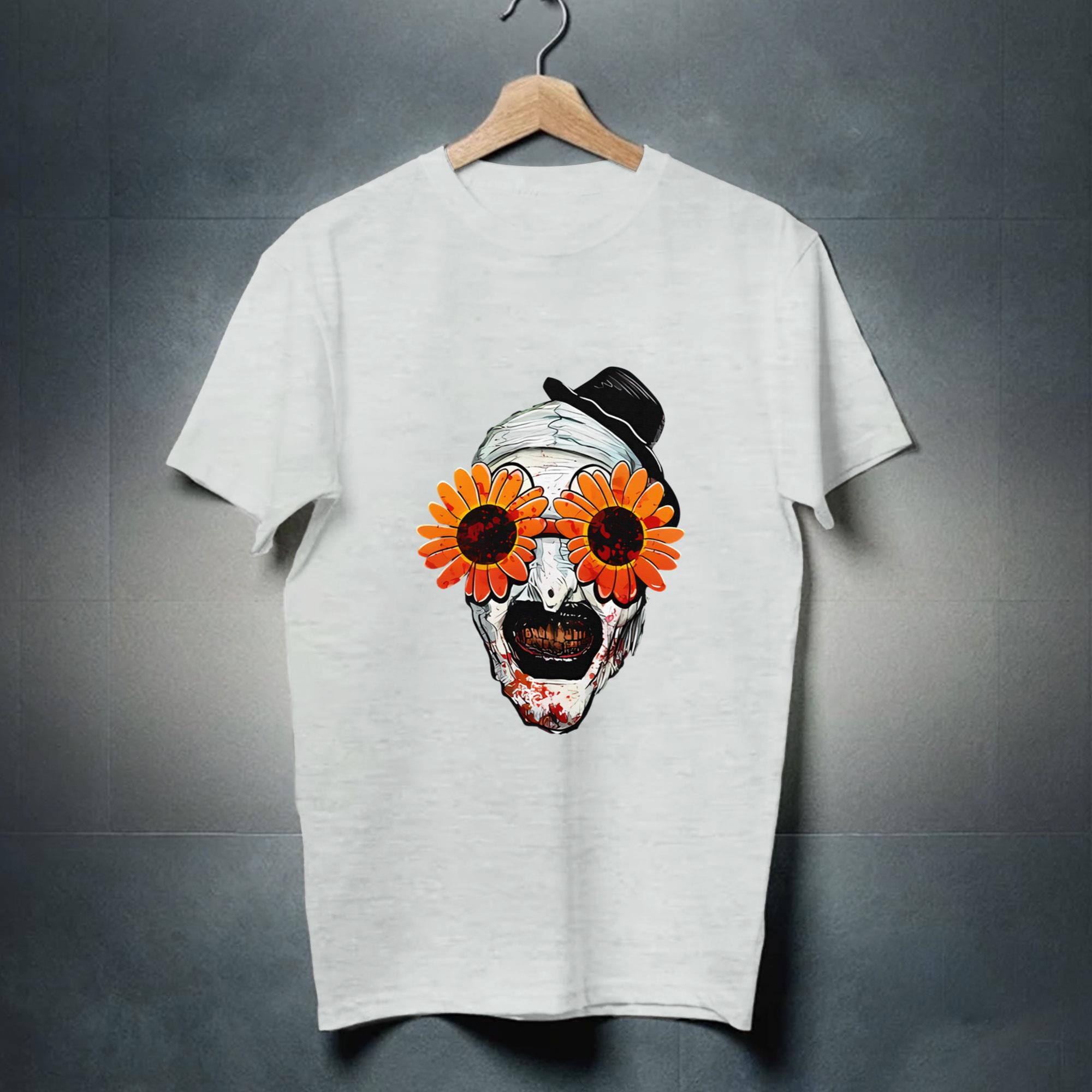 Terrifying Clown Inspired Sunflower Sunglasses Classic Shirt, Horror ...