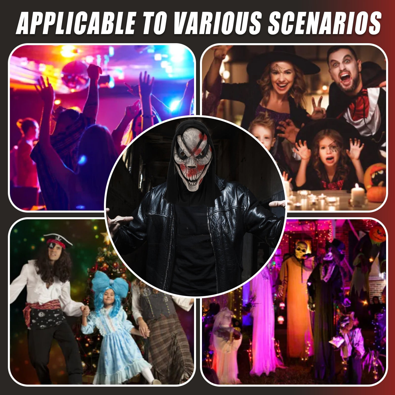 Terrifying Frightening Face Headgear Ideal Prank Item For Party ...