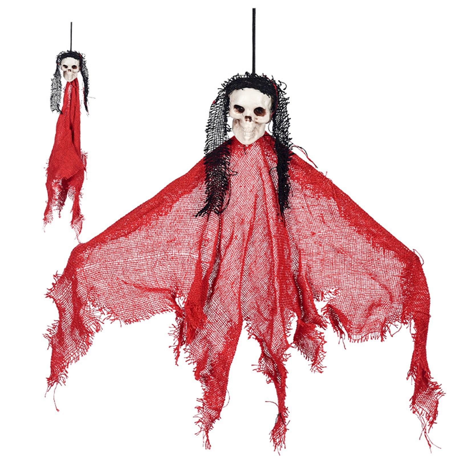 Terrifying Hanging Skeleton Scary Realistic Hanging Skeleton With LED ...