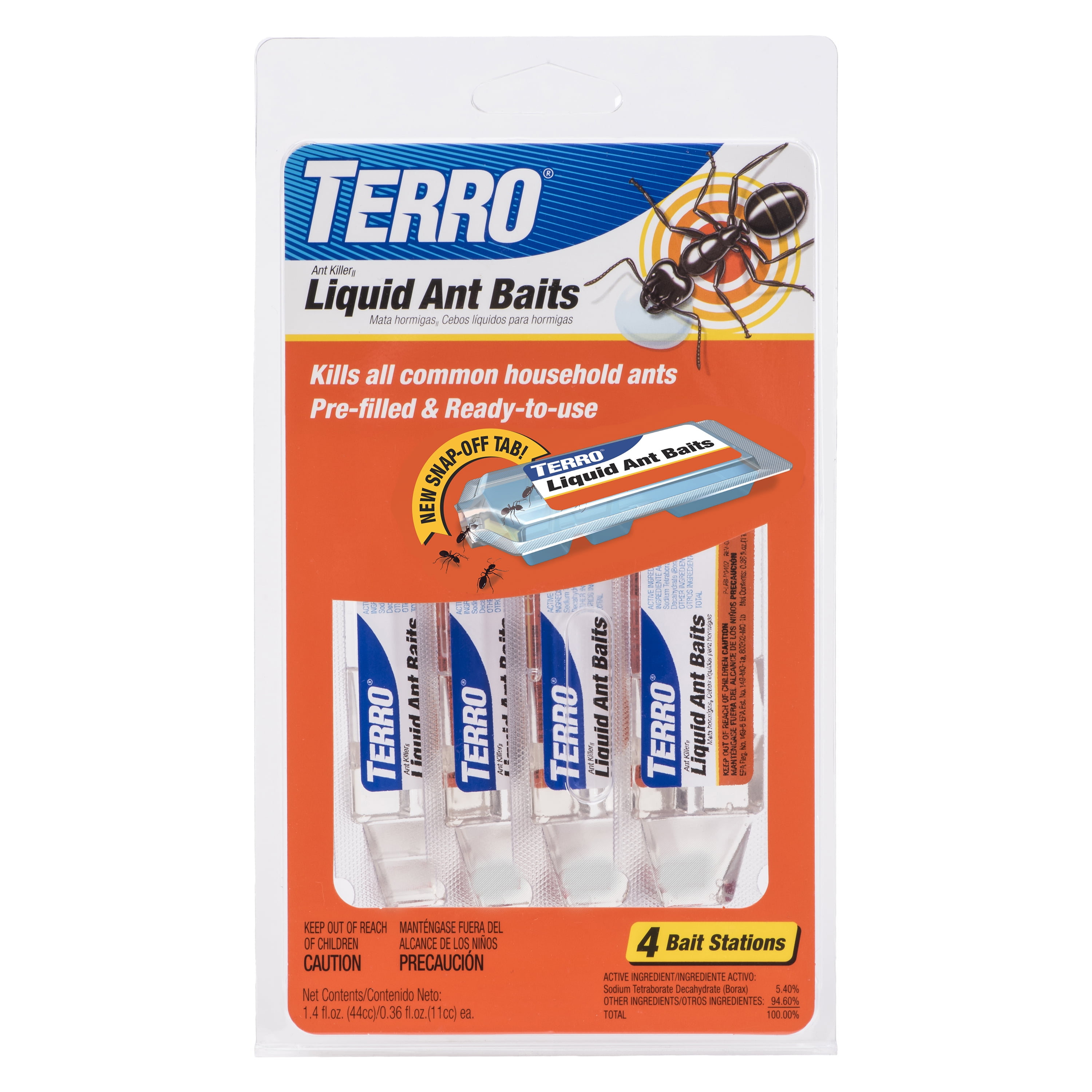 Terro Liquid Ant Baits, 0.36 oz, 4 ct - Walmart.com
