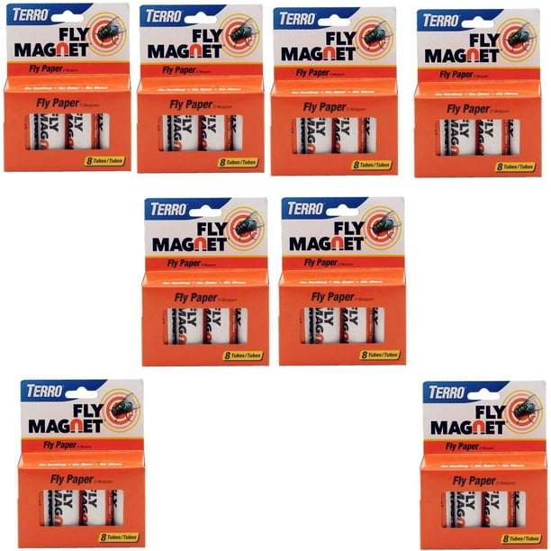 Terro T518 Fly Magnet Sticky Fly Paper Fly Trap, 8 Pack 8 - Walmart ...