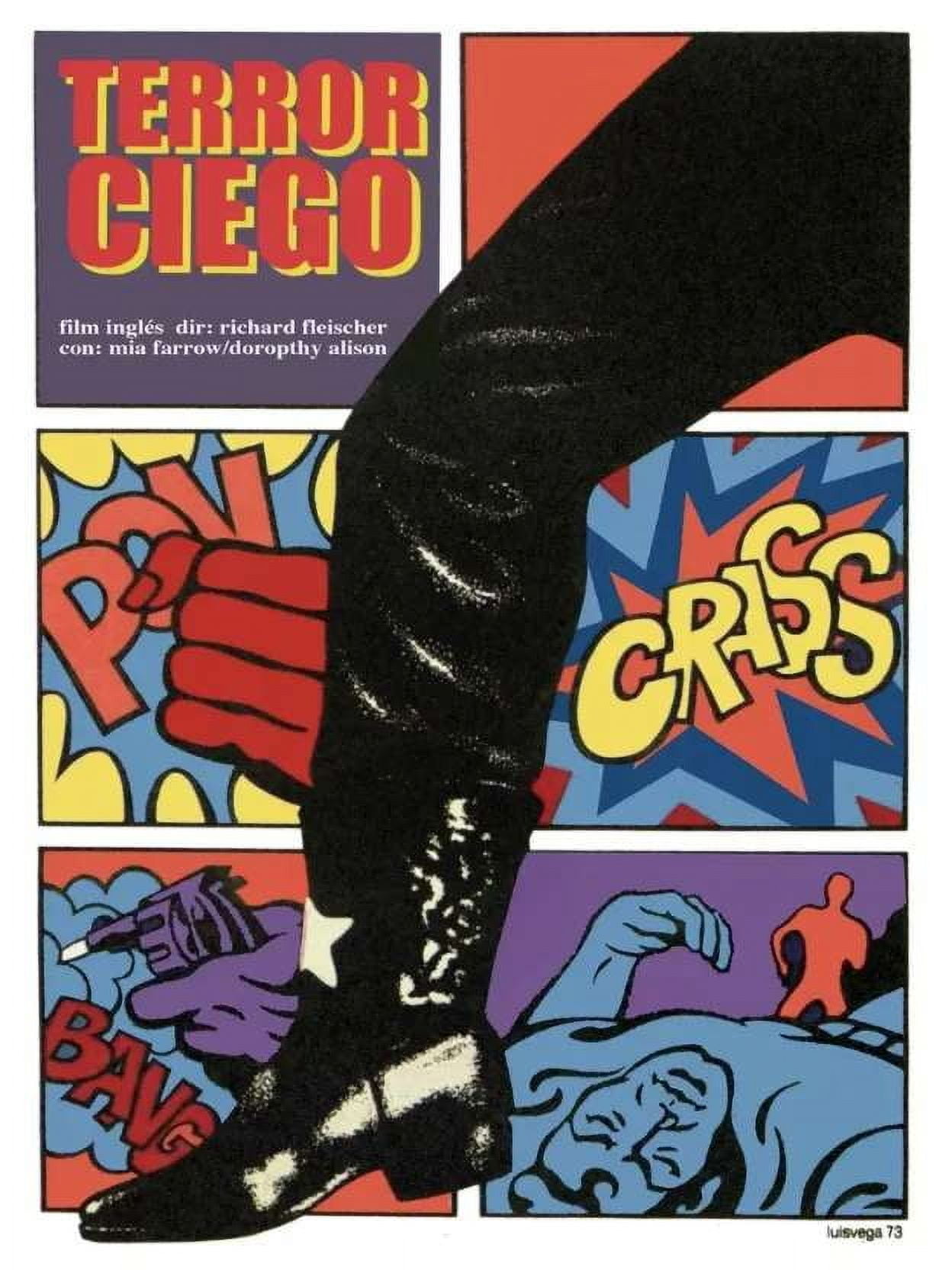 Terror ciego, blind Terror American Decor Poster.Graphic Interior ...