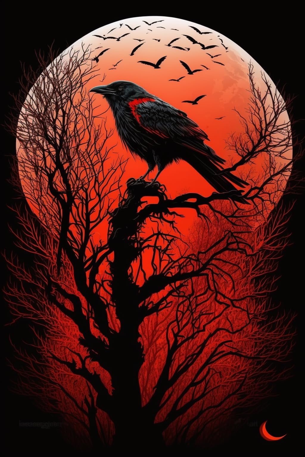 Terror of The Night Raven Puzzles for Adults 1000 Pieces，Relaxing ...