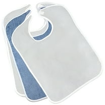 Marquis Mills Adult Terry Cloth Bibs for Elderly, 6 Pack - Absorbent ...
