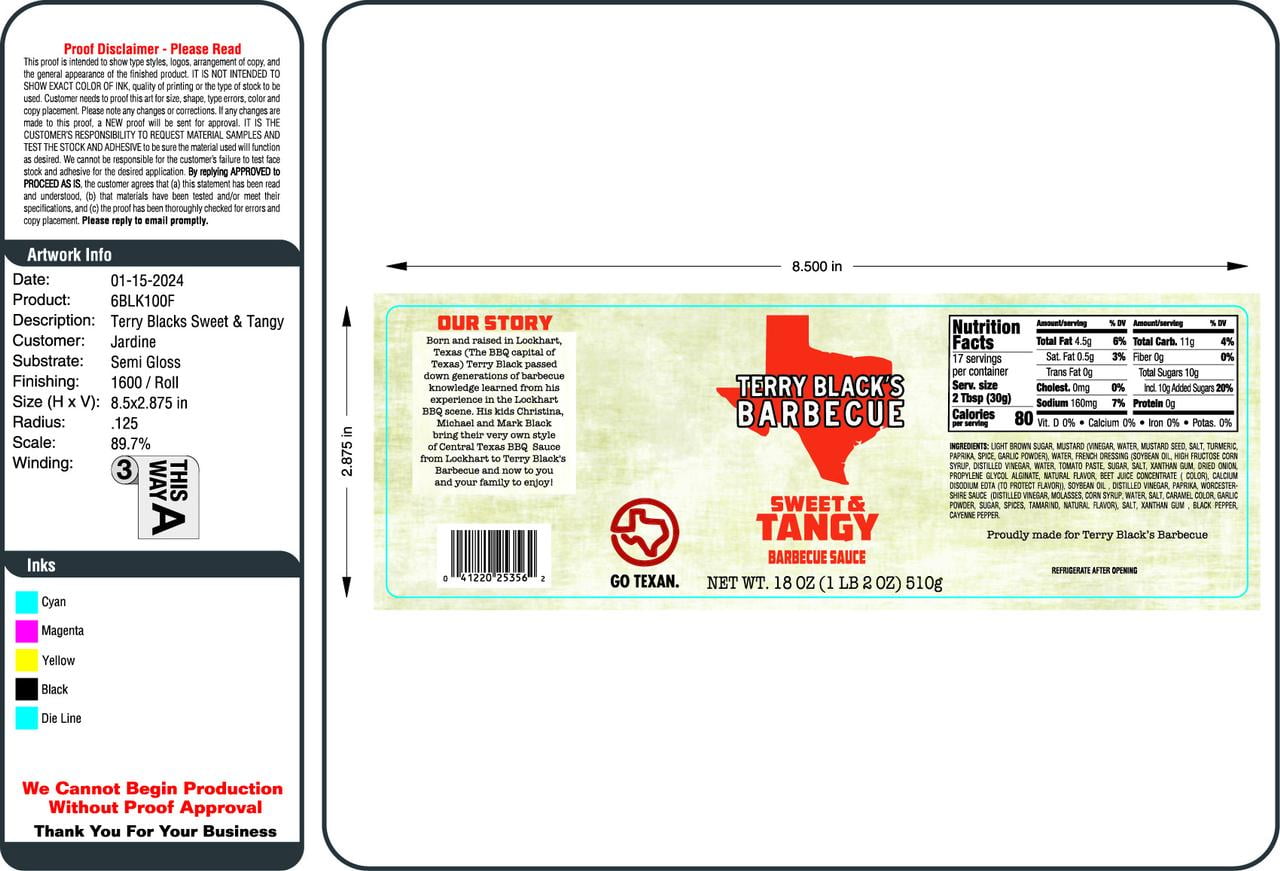 Terry Black's Sweet & Tangy BBQ Sauce - Walmart.com