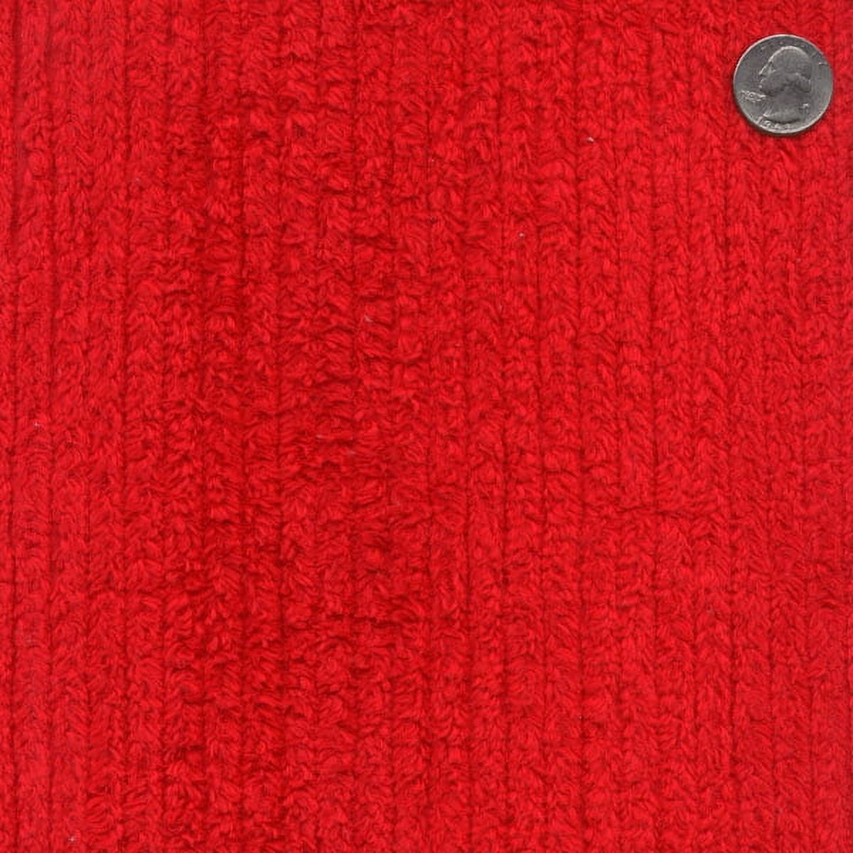 Terry Chenille Fabric by the Yard - Red (TC-0504-596) - Walmart.com
