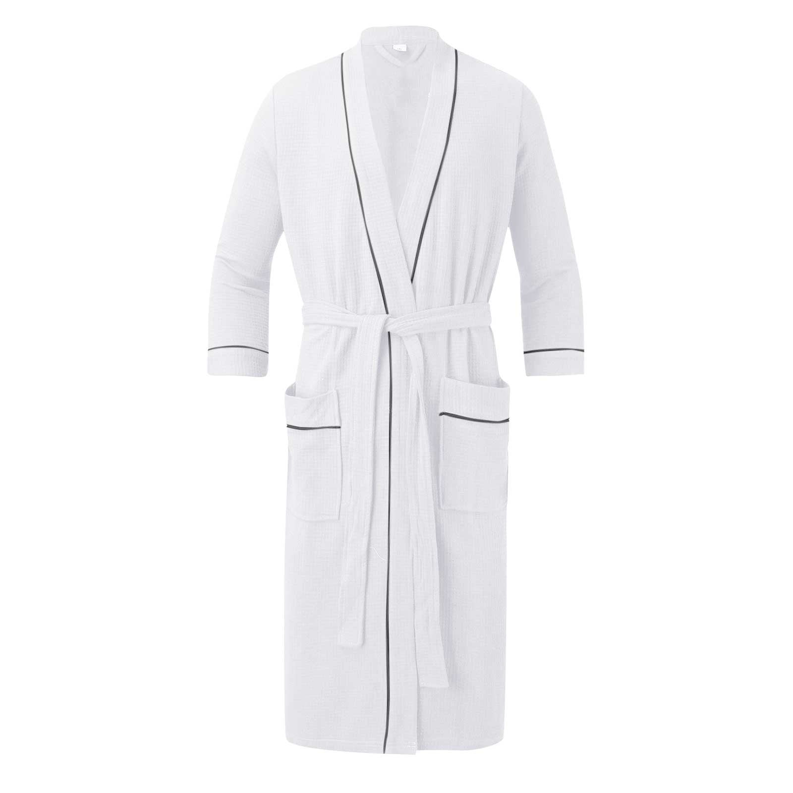 Terry Cloth Bathrobe Mens Robes For Bath Mens Summer Home Clothes, Long ...