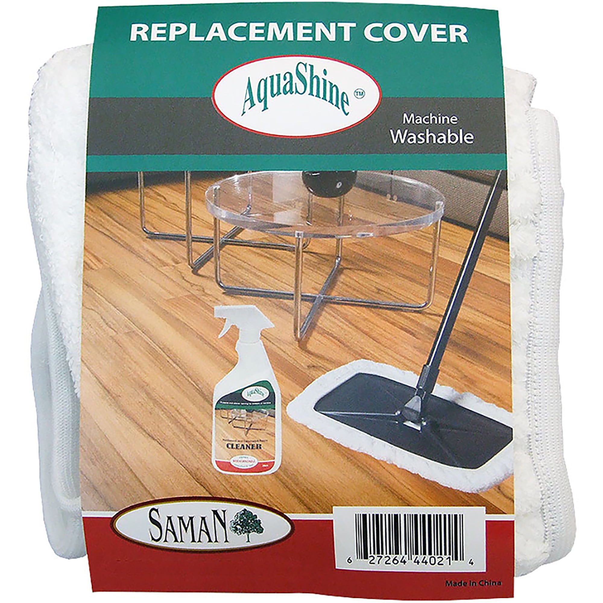 AquaShine Washable and Reusable Terry Cloth Mop Cover 2pk for Red or ...