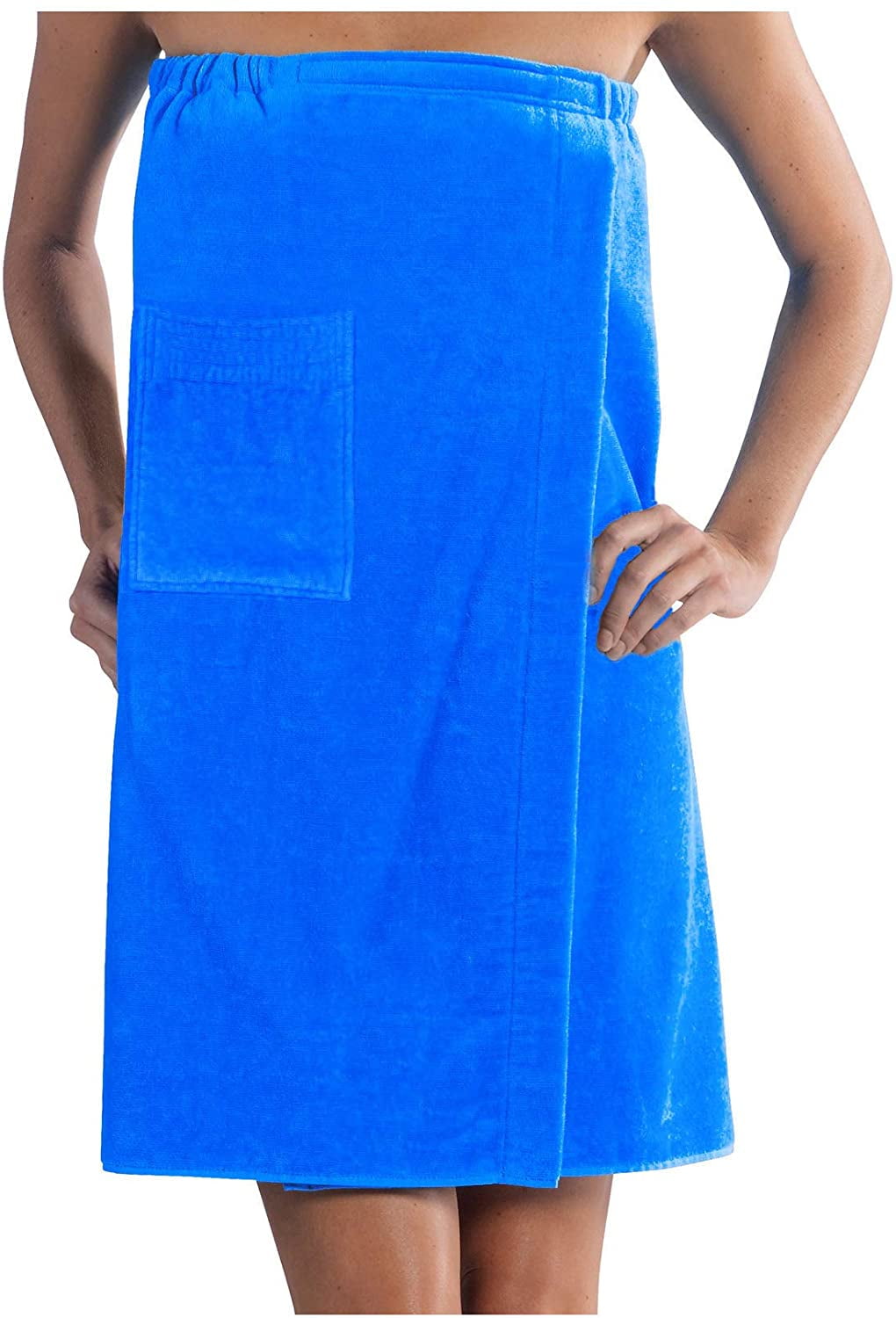 Terry Cotton Women shower Cover Up, Aqua, S/M Size - Walmart.com