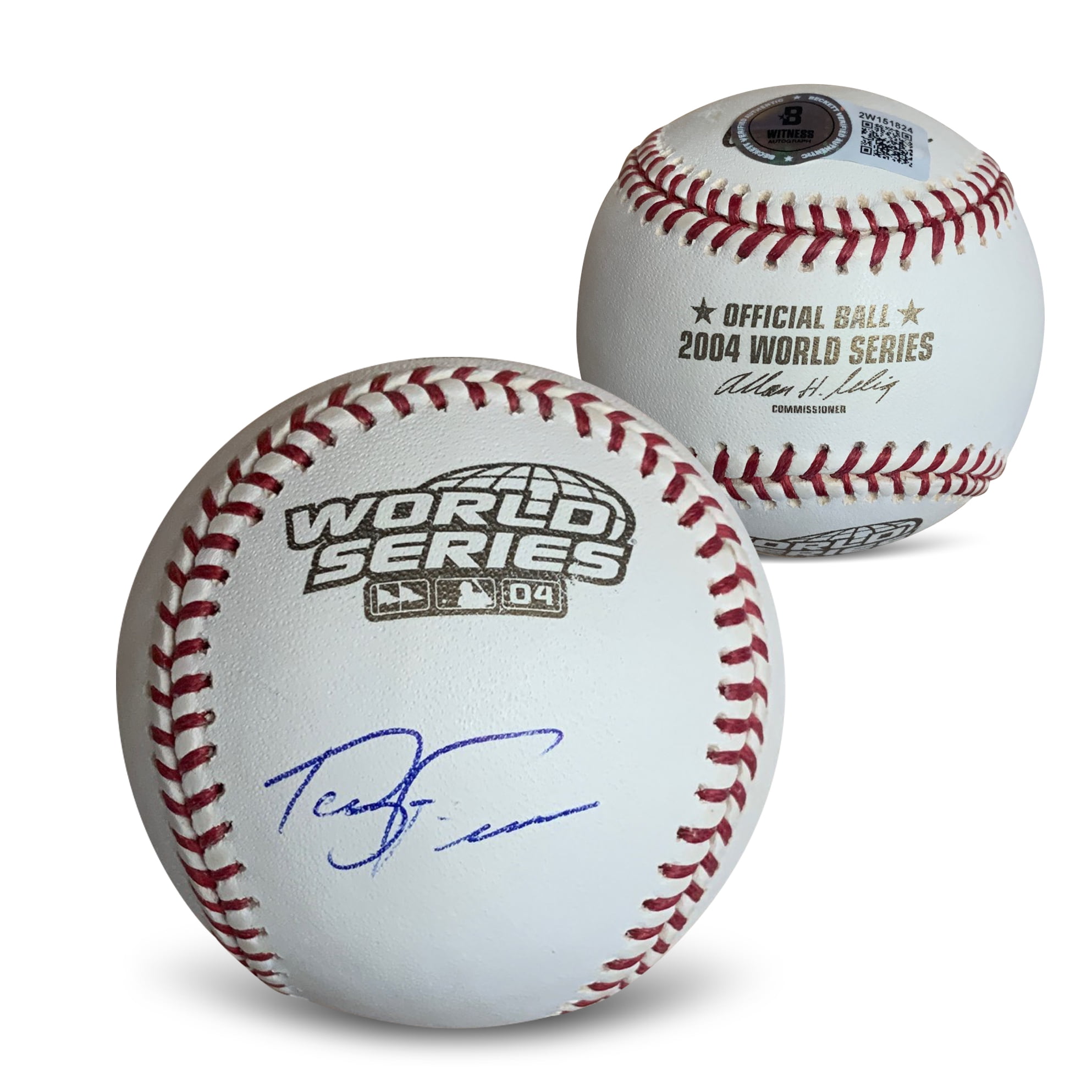 Terry Francona Autographed 2004 World Series Signed Baseball Beckett ...