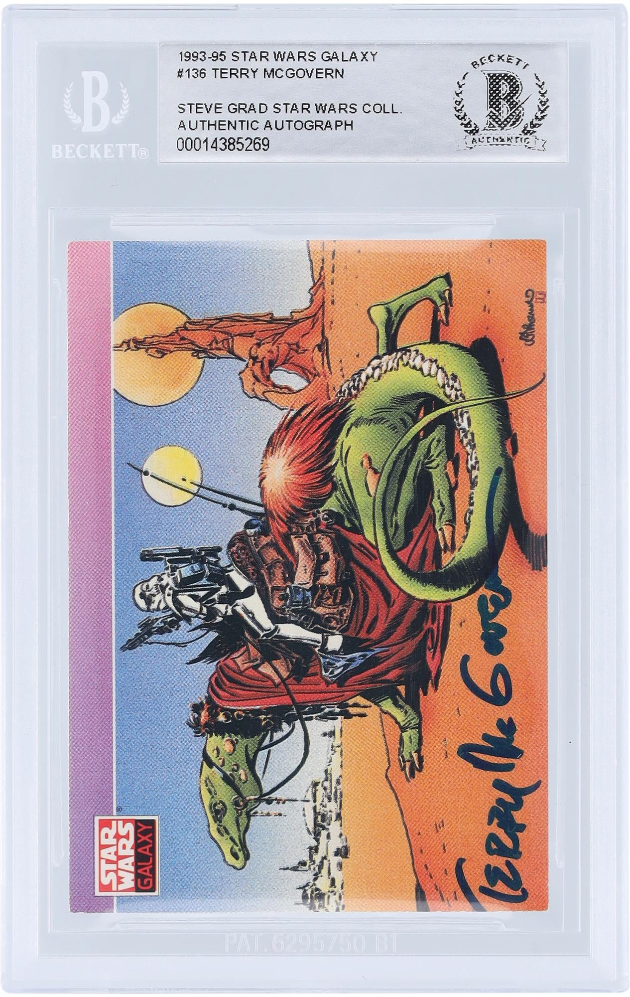 Terry McGovern Star Wars Autographed 1993 Topps #136 BAS Authenticated ...