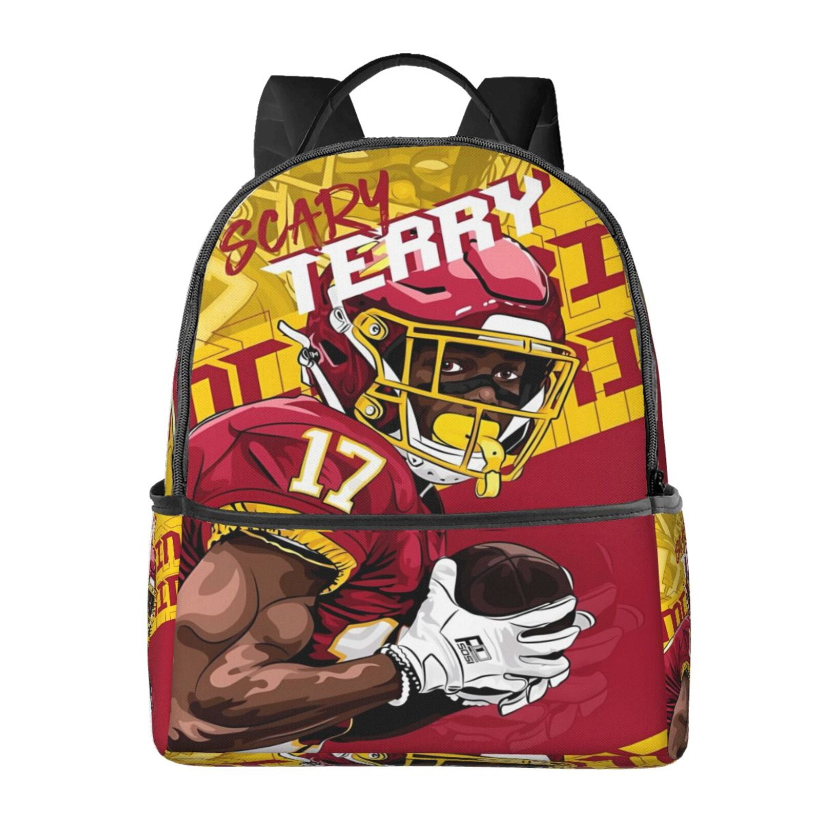 Terry McLaurin Customized Fashion Travel Backpack, Football Team Logo ...