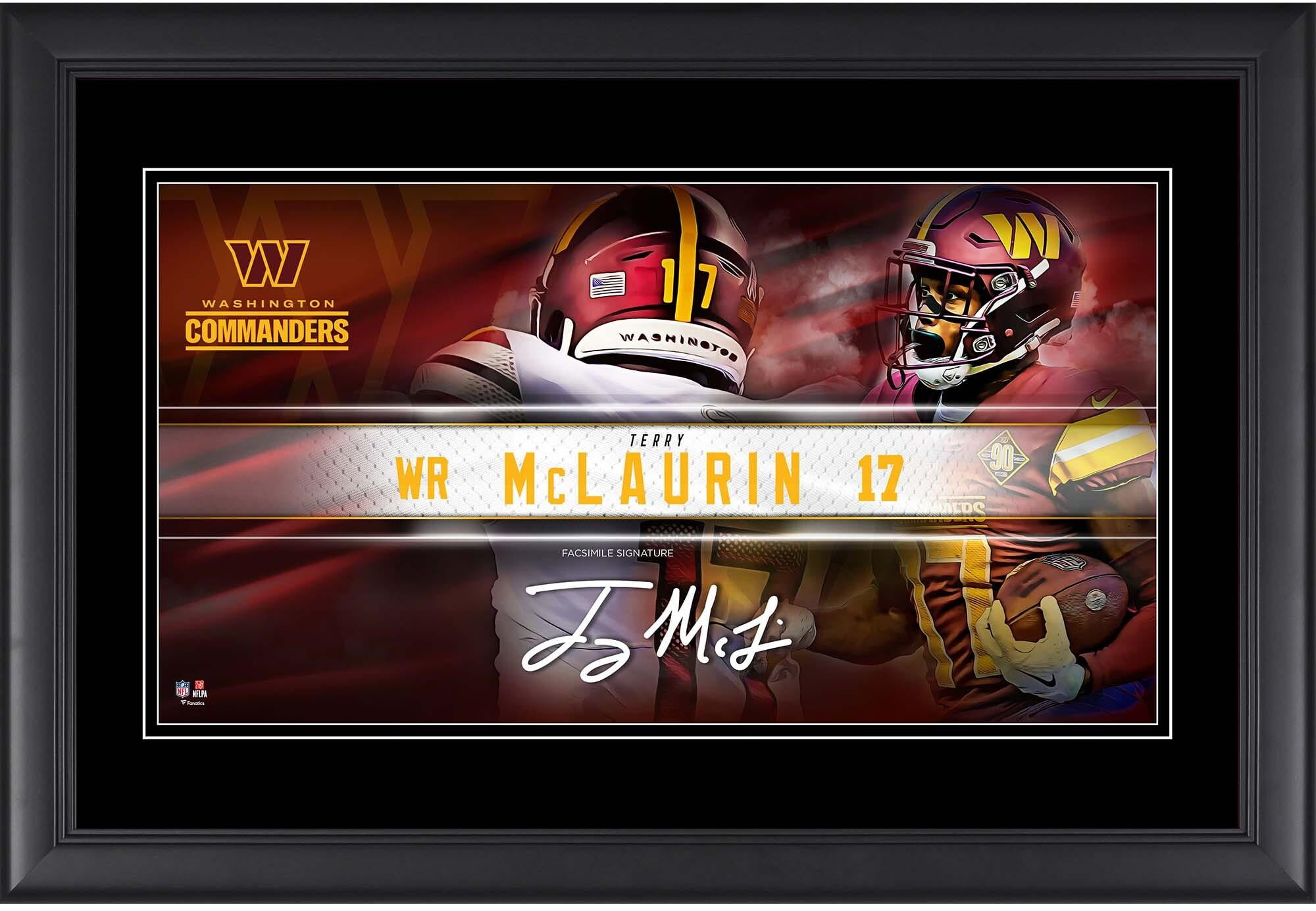 Terry McLaurin Washington Commanders Framed 10" x 18" Player Nameplate ...