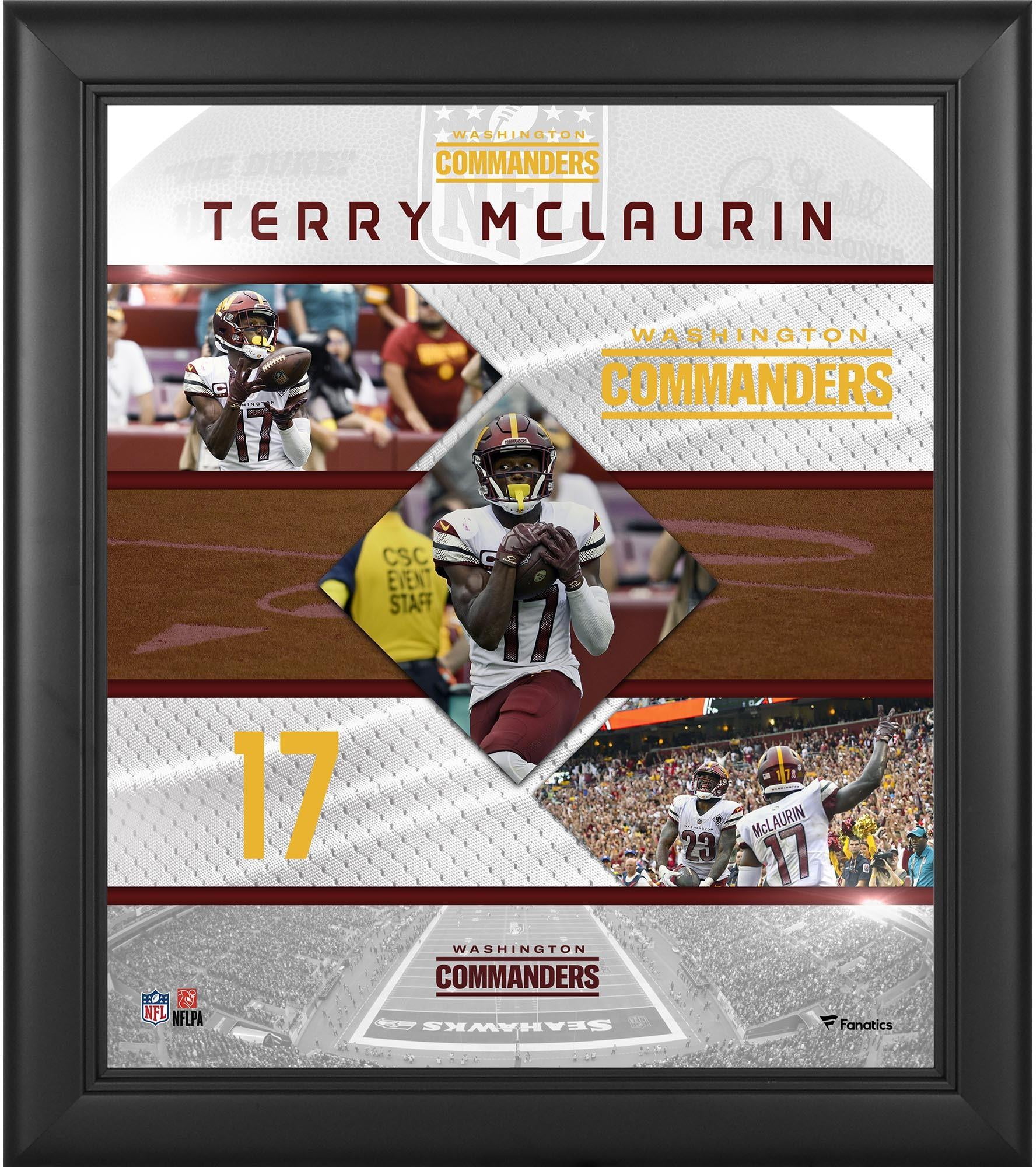 Terry McLaurin Washington Commanders Framed 15" x 17" Stitched Stars ...
