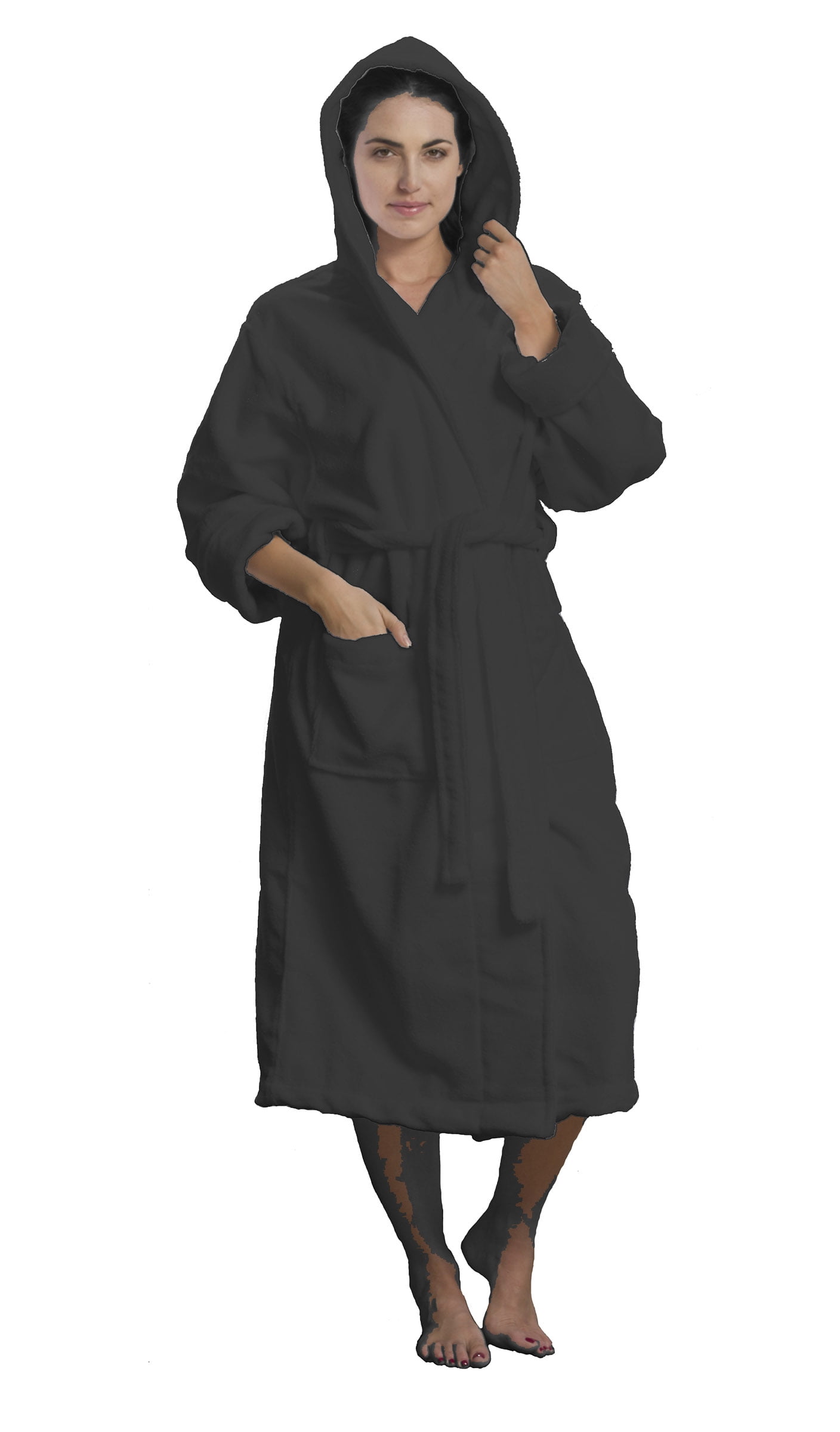 Terry Microfiber Robes For Men And Women 2x3x Large Black Cover Up Robe