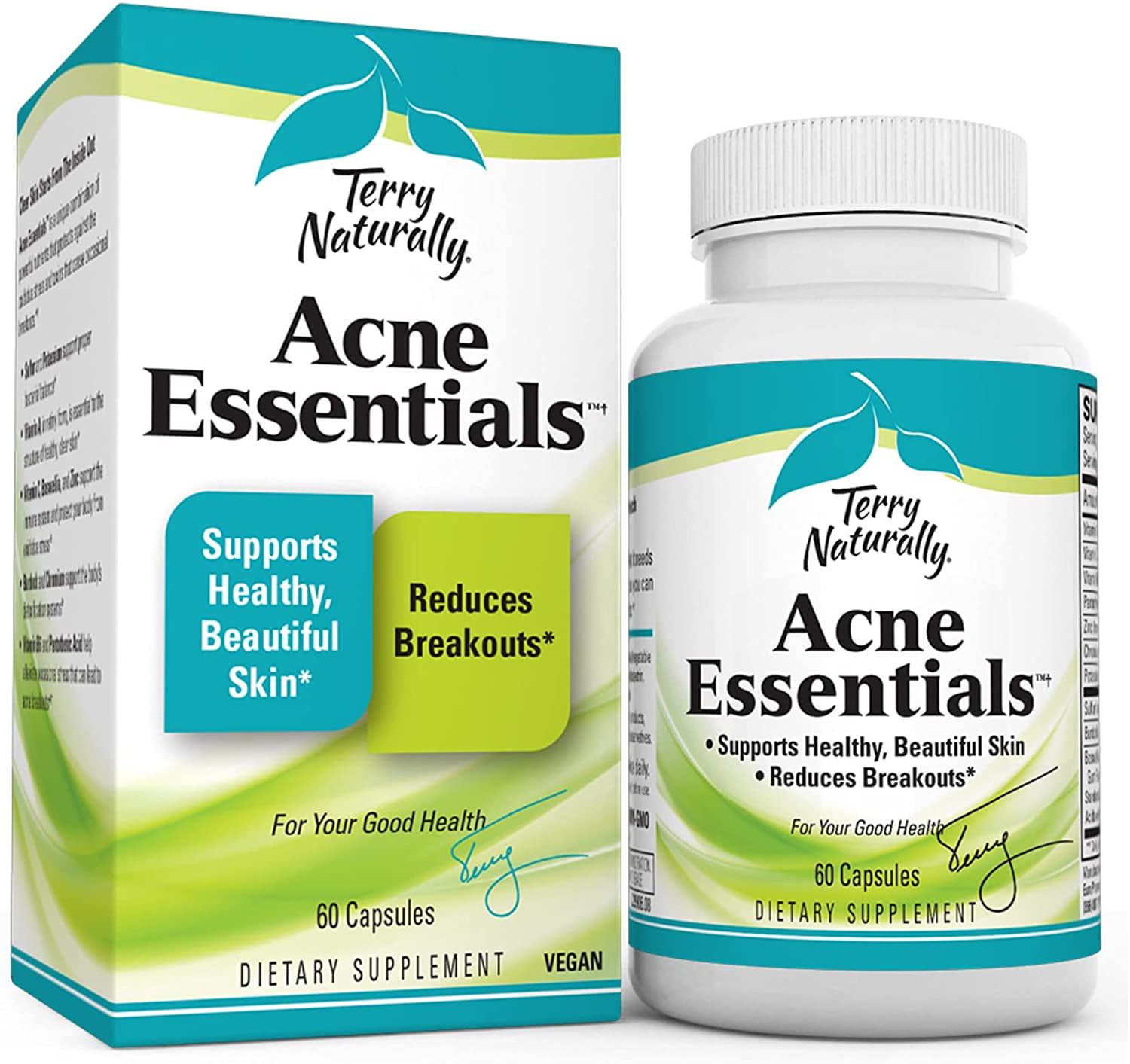 Terry Naturally Acne Essentials - 60 Capsules - Walmart.com