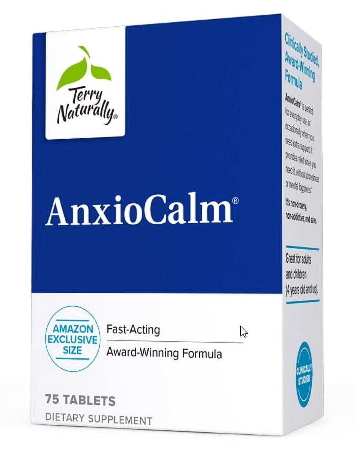 Terry Naturally AnxioCalm, Non-Drowsy Calming Supplement for Adults and ...