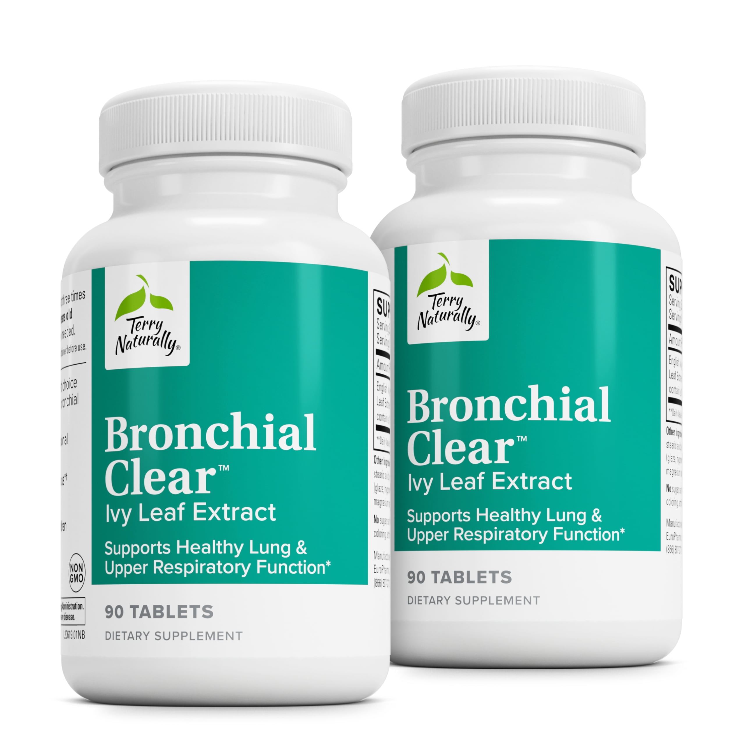 Terry Naturally Bronchial Clear Ivy Leaf Extract - 90 Tablets (Pack of ...